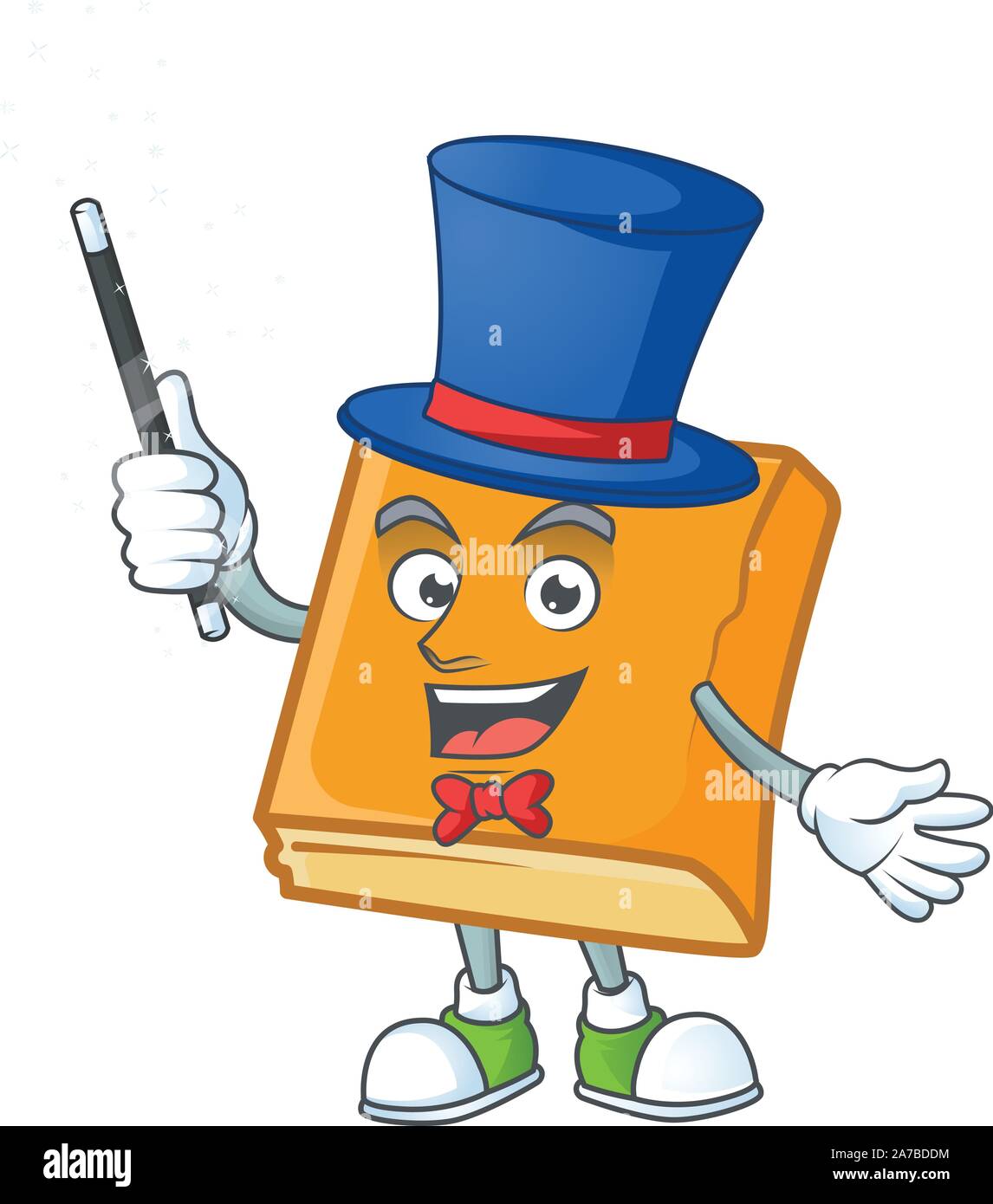 cornbread in the cartoon character magician shape Stock Vector Image ...