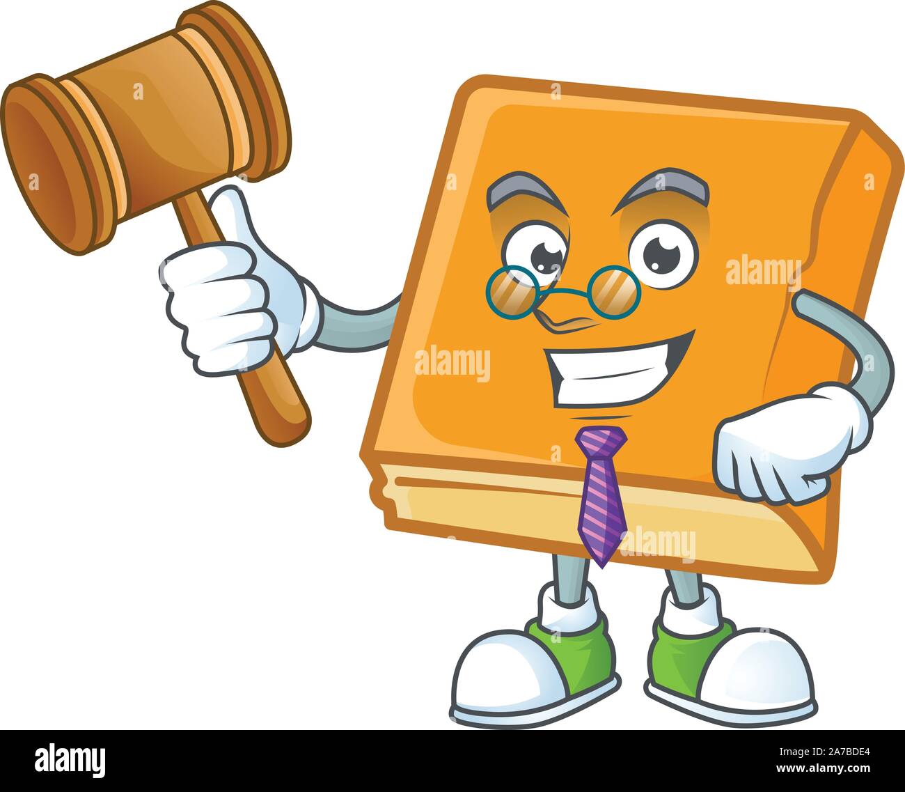 cornbread in the cartoon character judge shape Stock Vector Image & Art ...