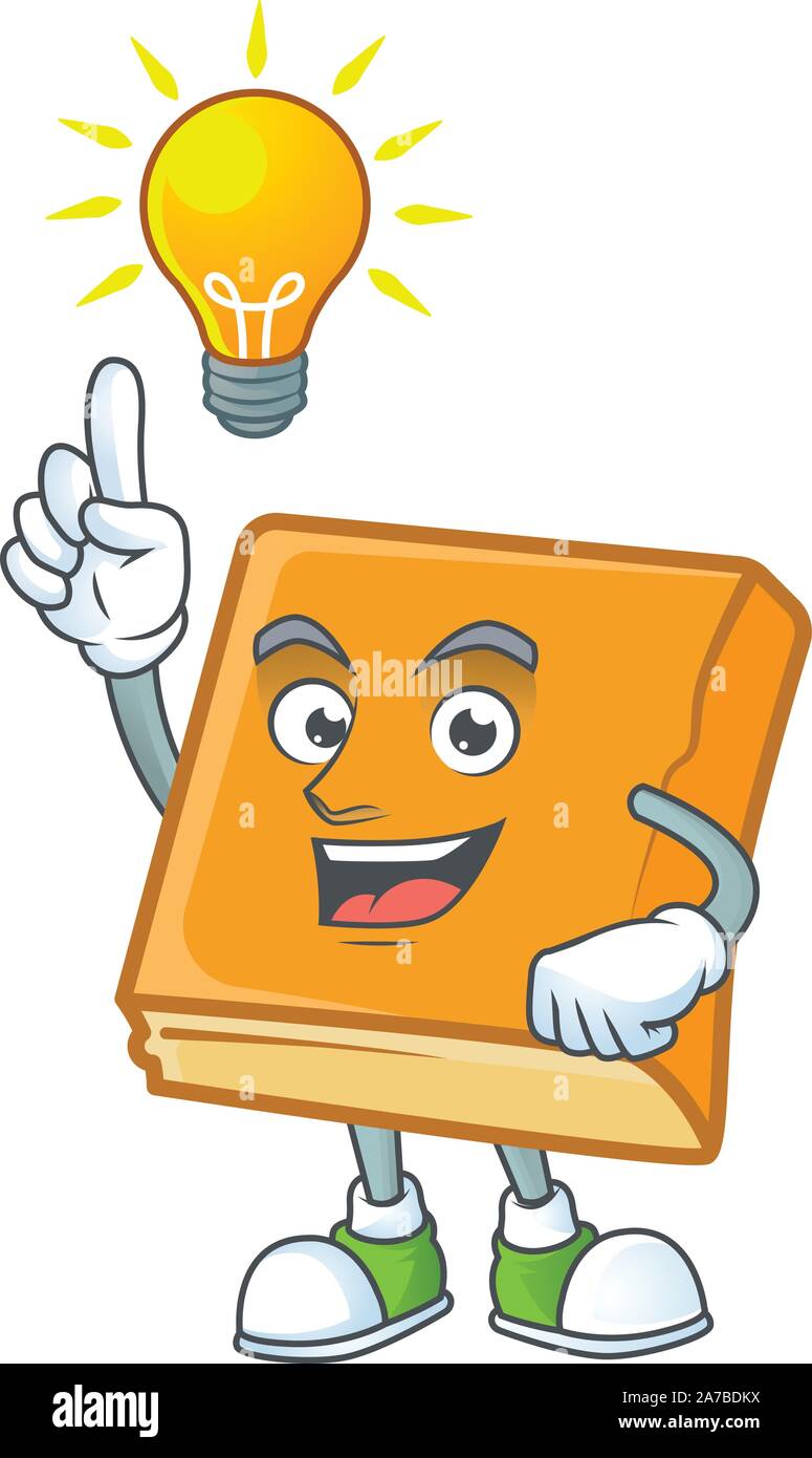 cornbread in the cartoon character have an idea shape Stock Vector ...
