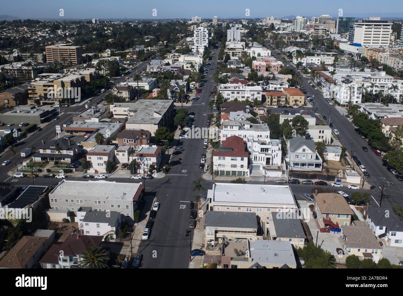 San Diego, California, USA. 30th Oct, 2019. An aerial view of Bankers ...