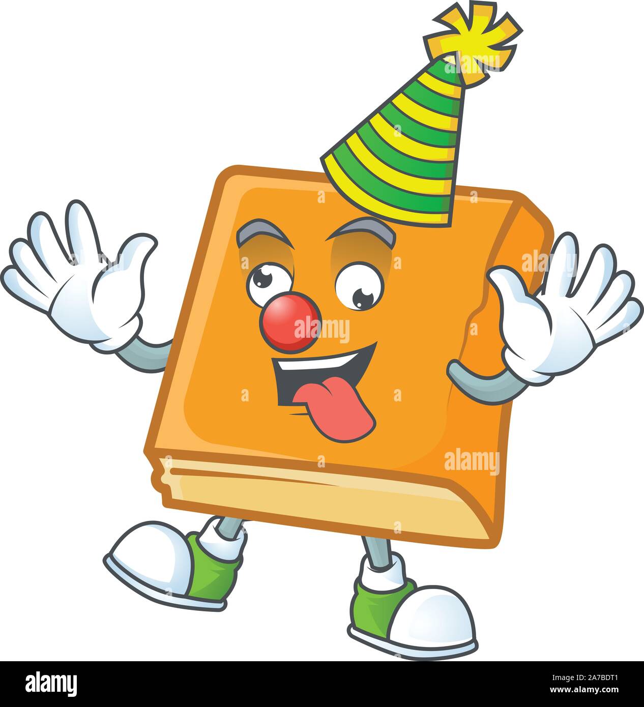 cornbread in the cartoon character clown shape Stock Vector Image & Art ...