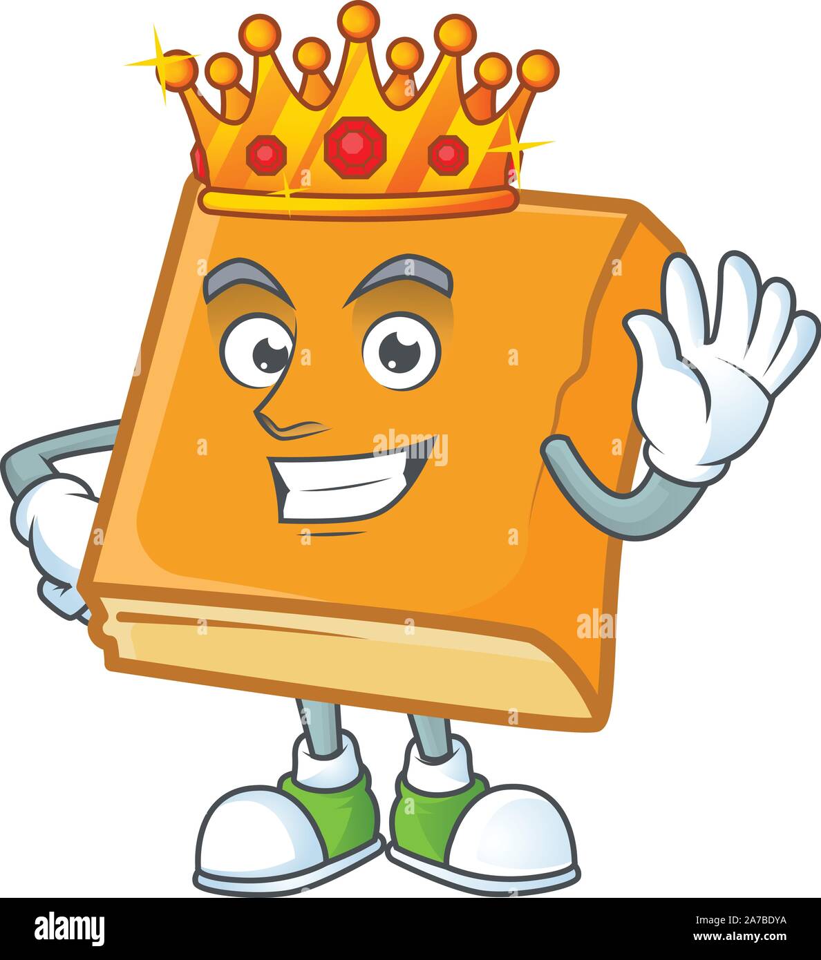 cornbread in the cartoon character king shape Stock Vector Image & Art ...