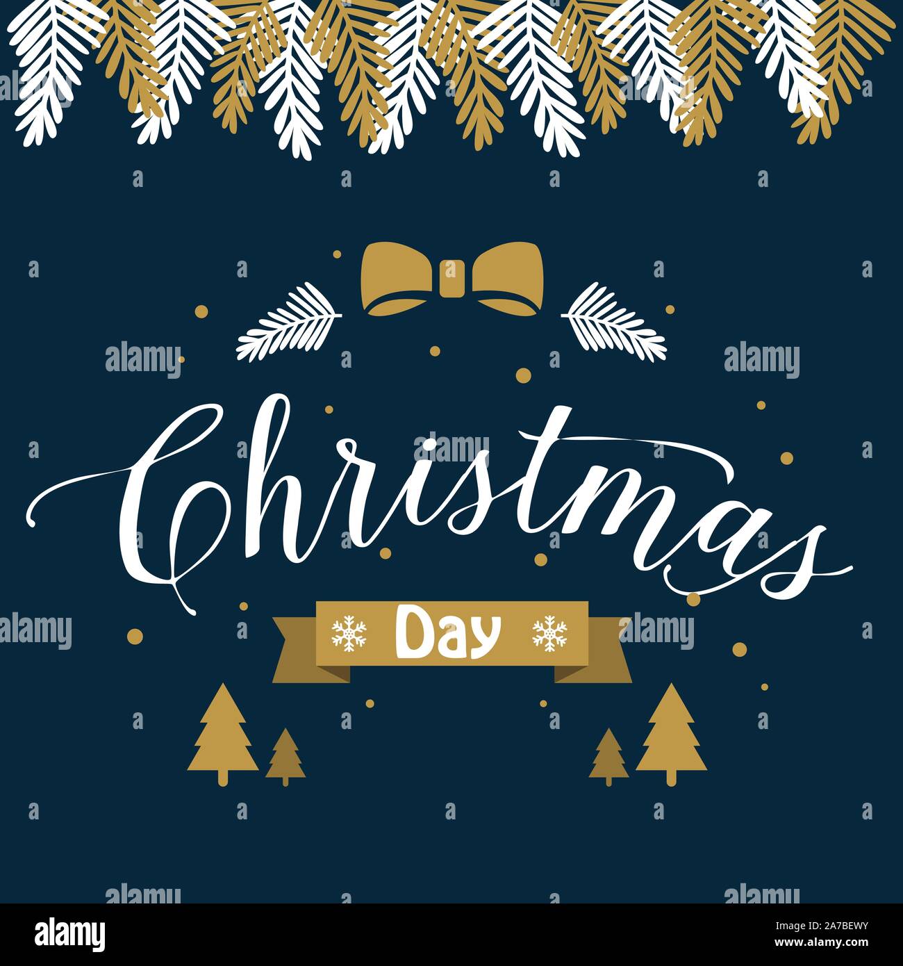 Abstract christmas template, with design leaf flower frame. Vector ...