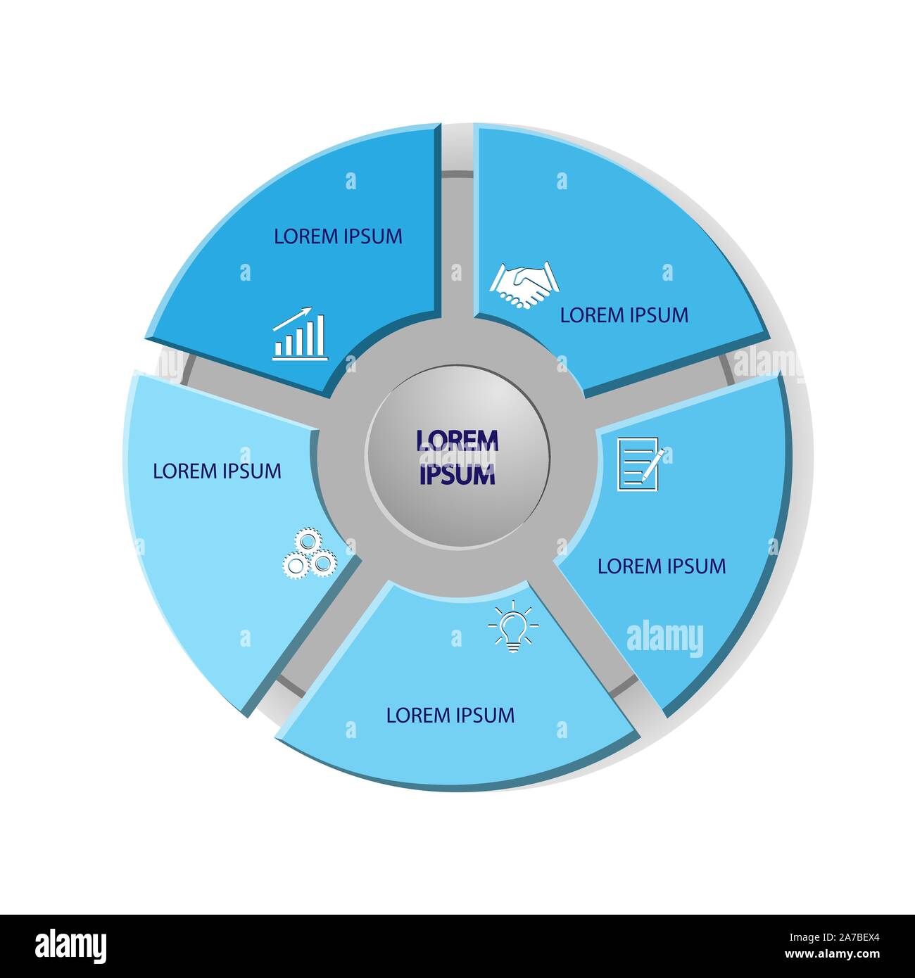 Infographic template for use in illustrating a workflow, diagram ...