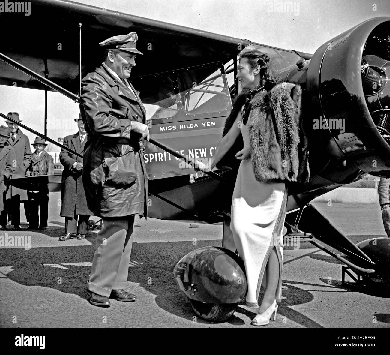 The plane "The Spirit of New China", was built by the Porterfield ...