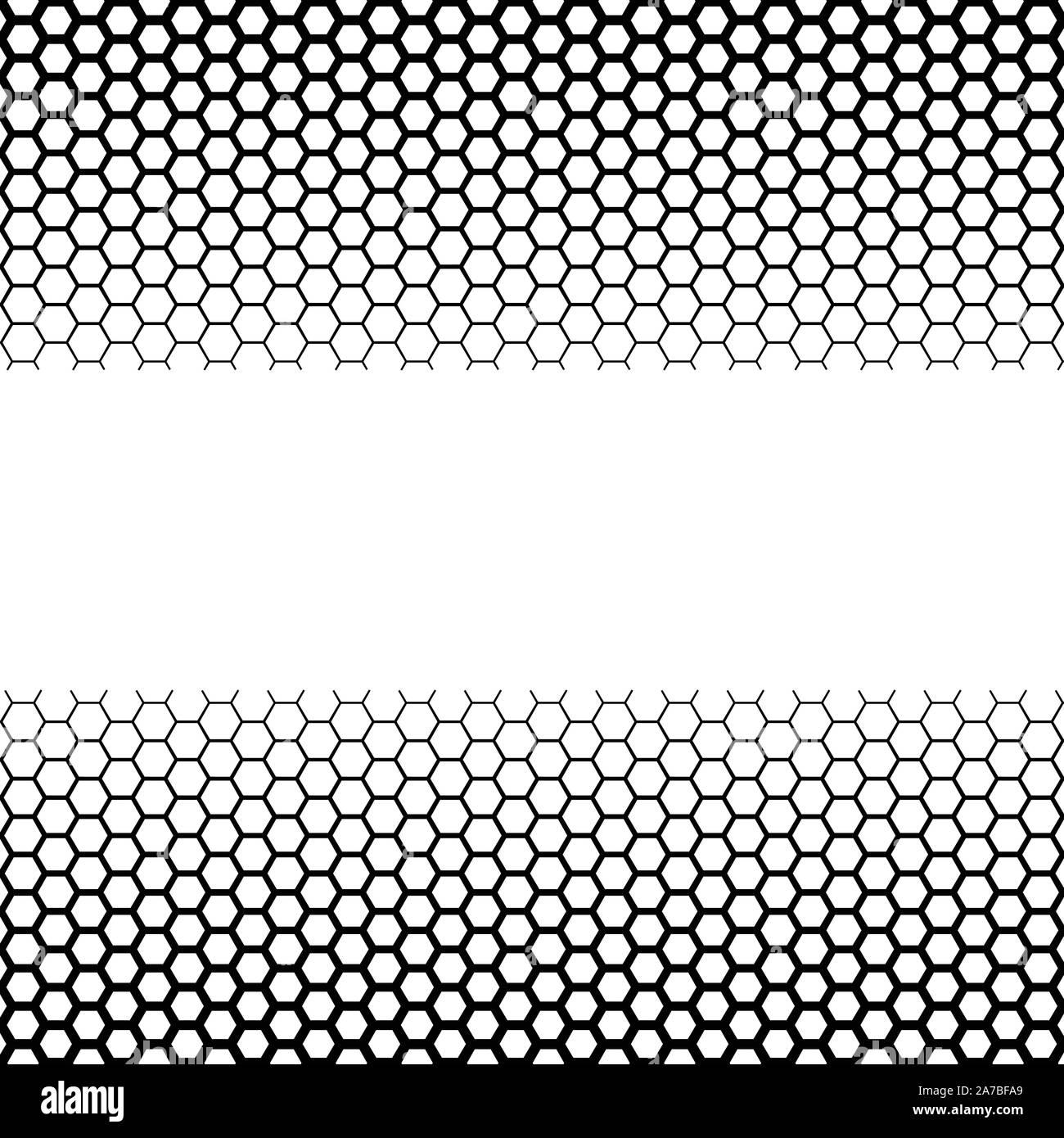 Background with gradient of black and white hexagons Stock Vector Image ...