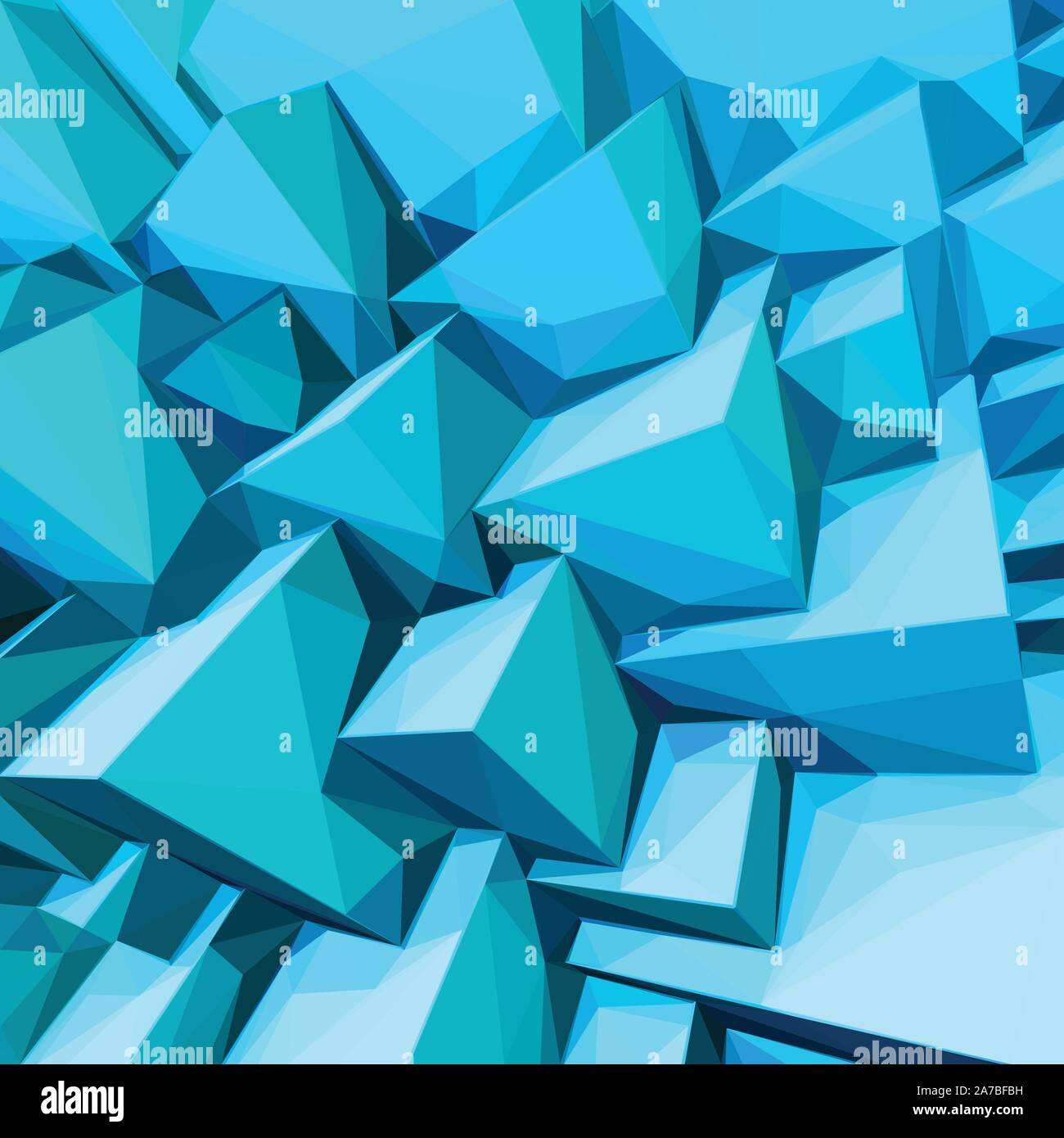 Poster with abstract blue ice cubes Stock Vector Image & Art - Alamy