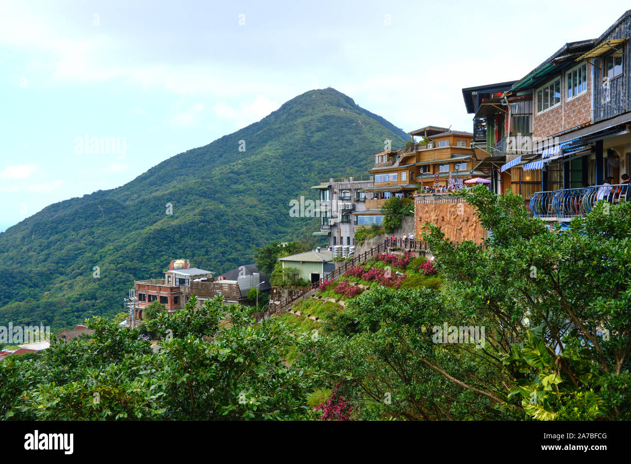 View from Jiufen Old Street, Jiufen Stock Photo - Alamy