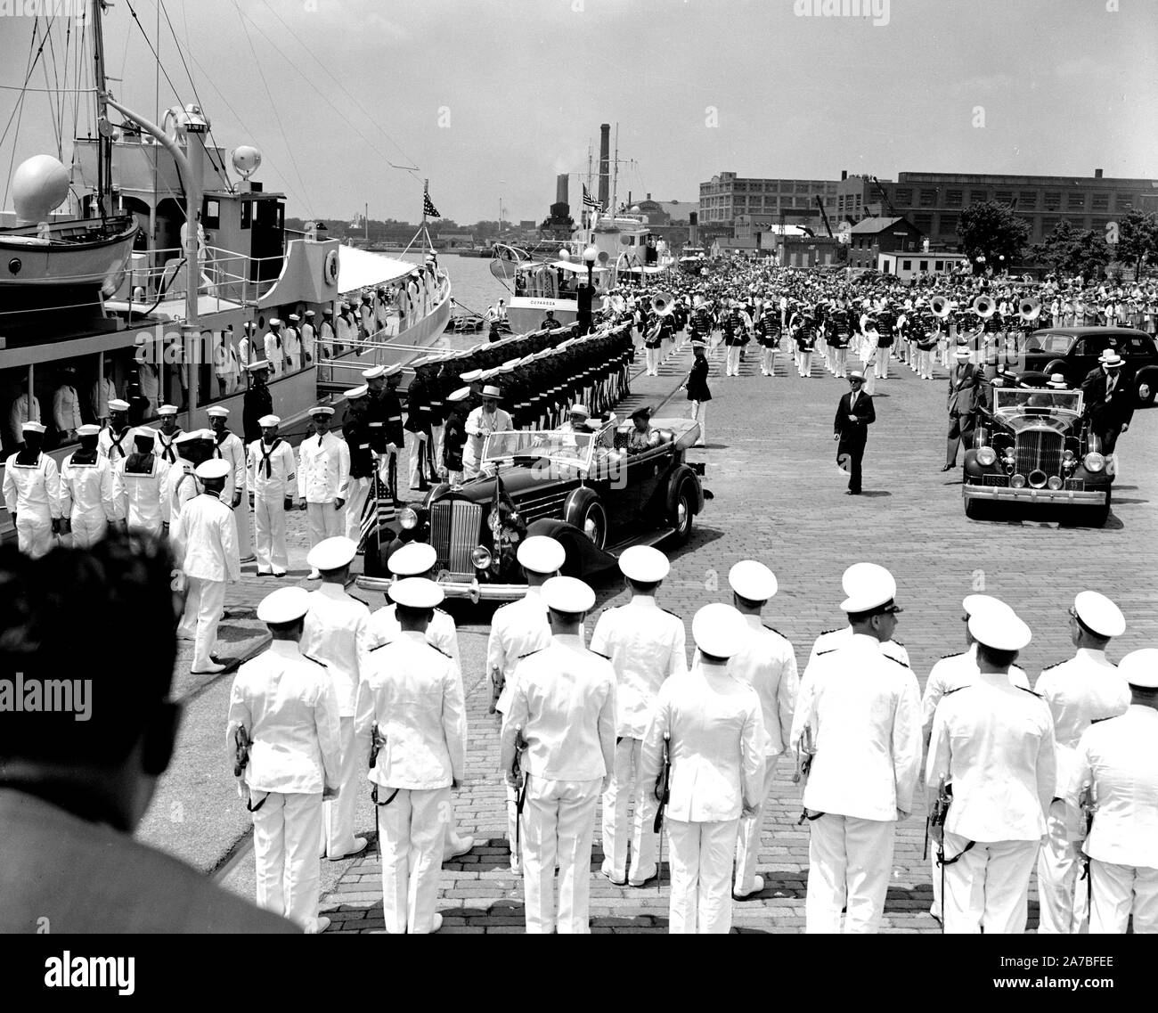 King and Queen of England visiting Washington D.C. ca. 1938 or 1939 ...