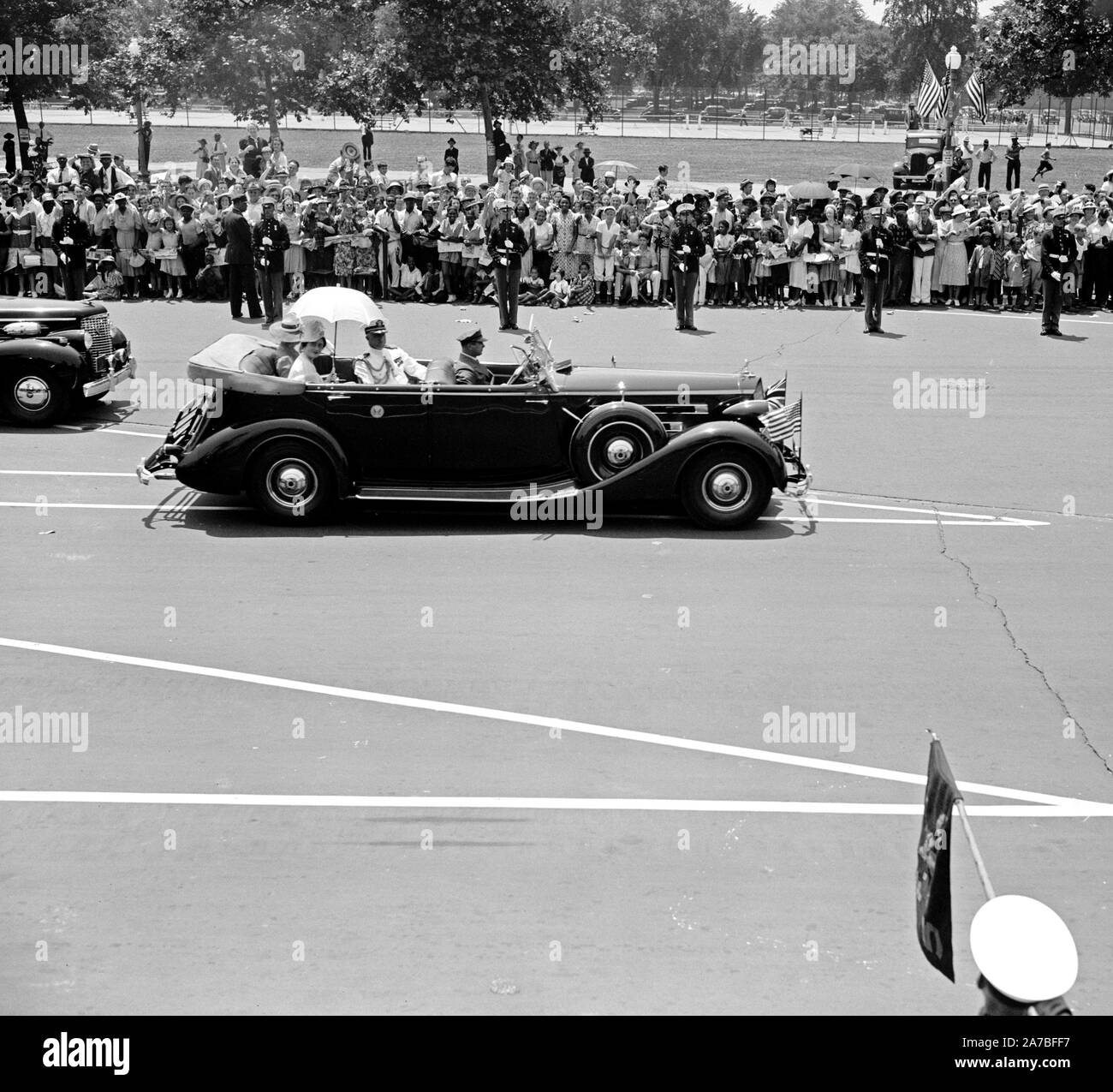 King and Queen of England visiting Washington D.C. ca. 1938 or 1939 ...