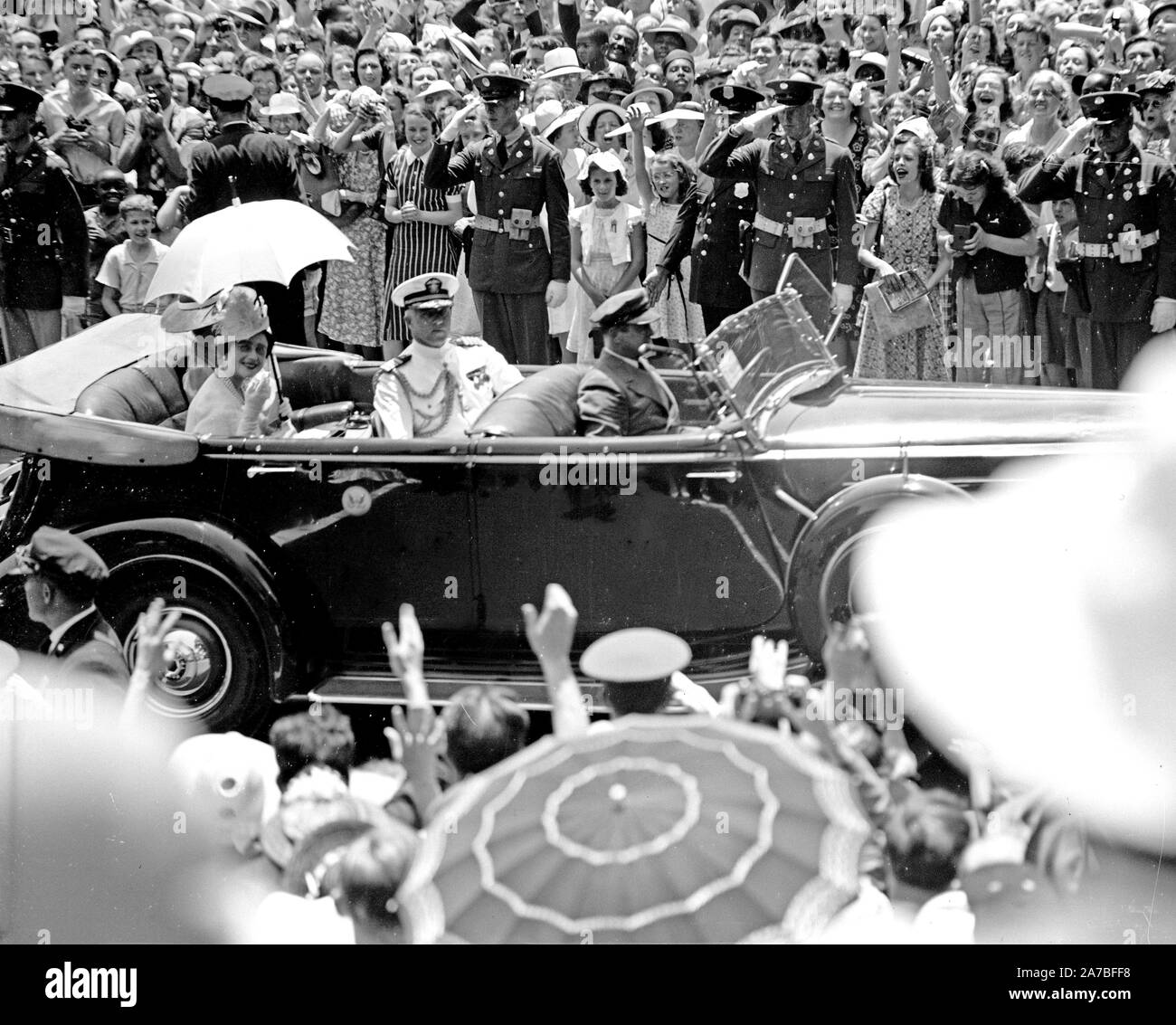 King and Queen of England visiting Washington D.C. ca. 1938 or 1939 ...