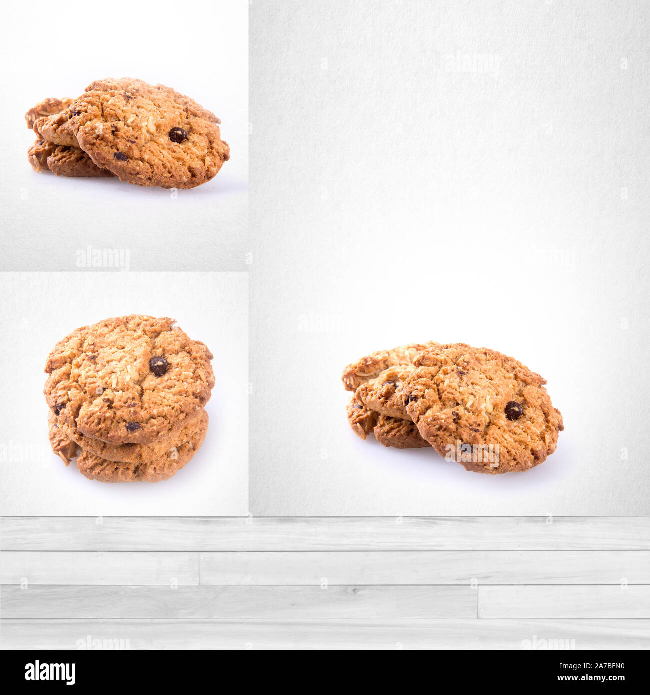 Cookies or Chocolate chips cookies with concept design Stock Photo - Alamy