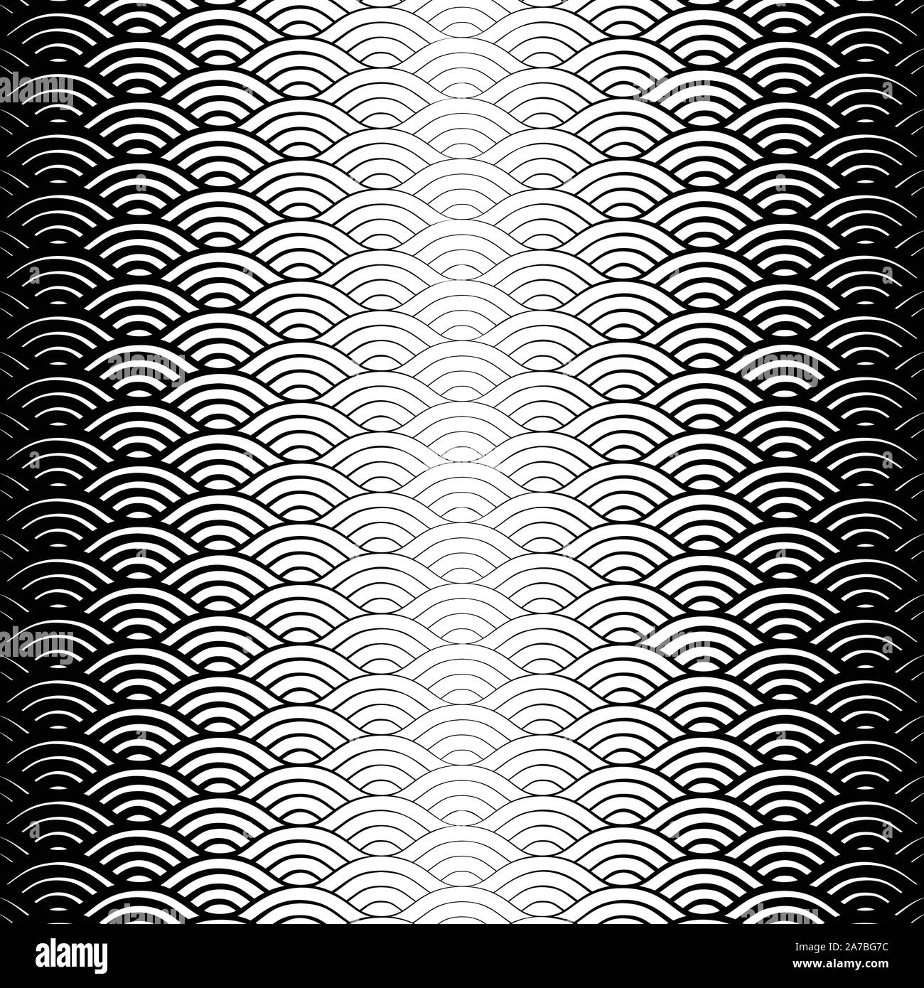 Background with abstract line waves pattern and thickness gradient ...
