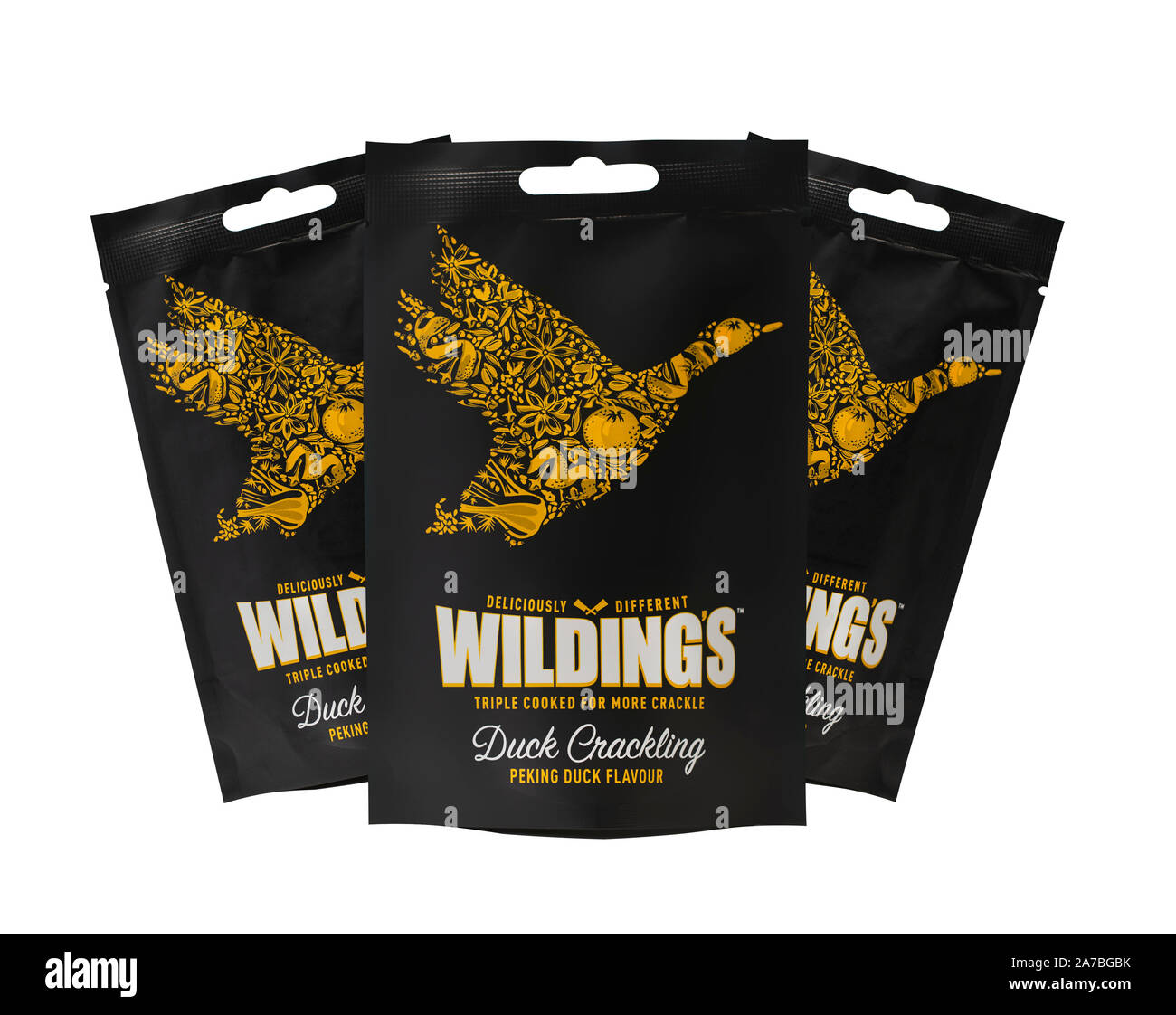 SWINDON, UK - OCTOBER 27, 2019: Wilding Peking Duck Flavour Crackling ...