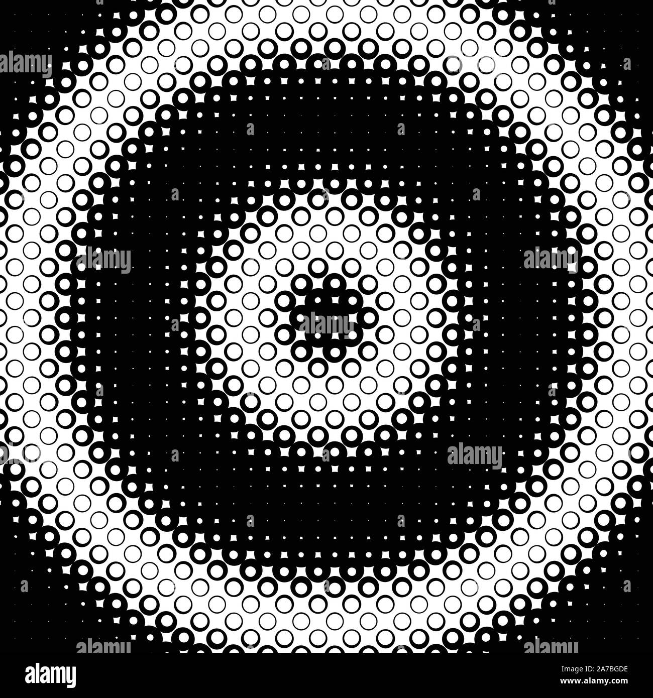 Background with gradient of black and white circles Stock Vector Image ...