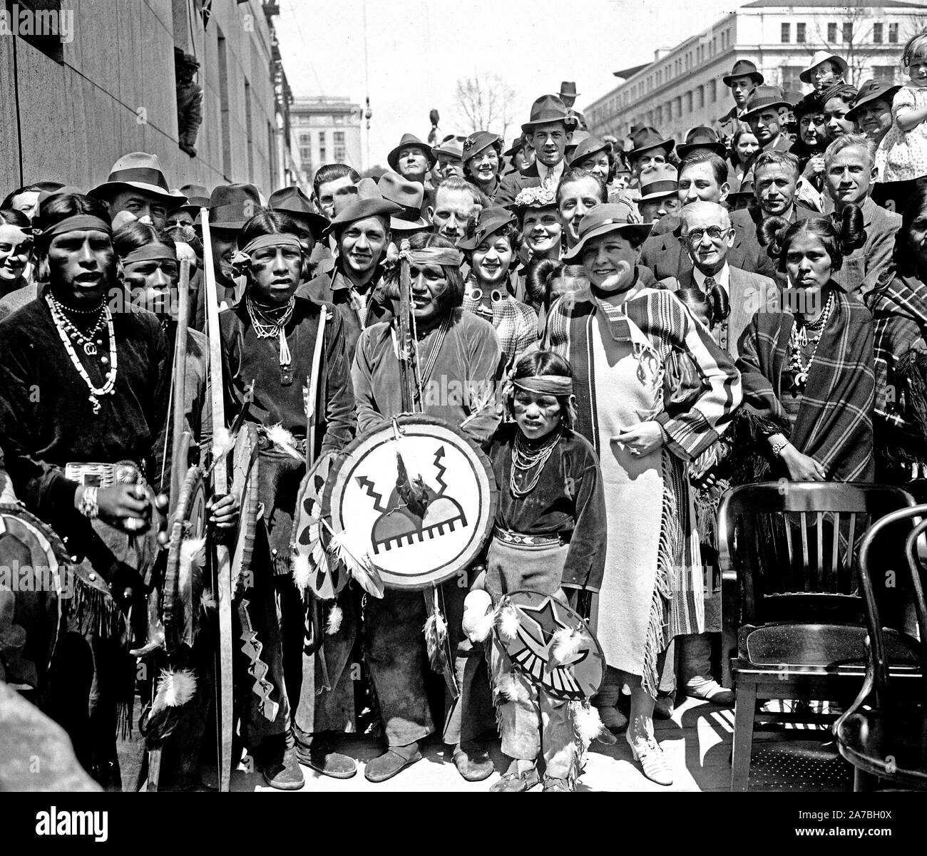 Native americans in washington d c 1930s hi-res stock photography and ...