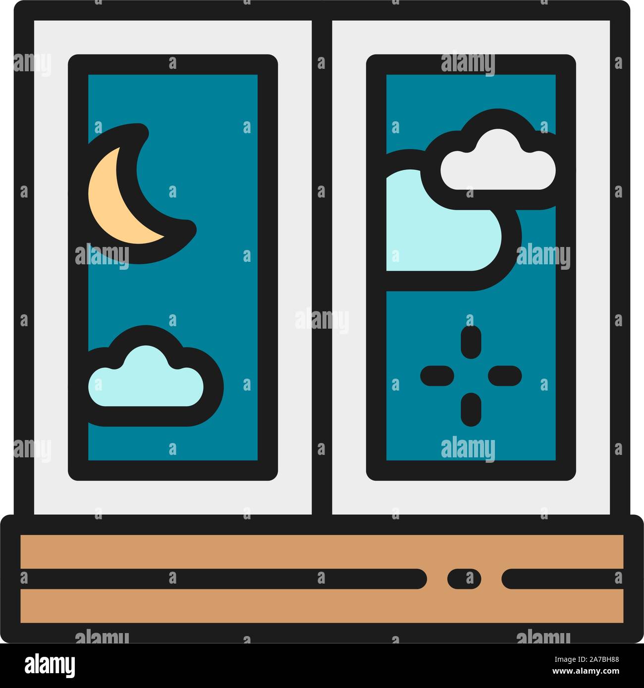 Sleep landscape color Stock Vector Images - Alamy