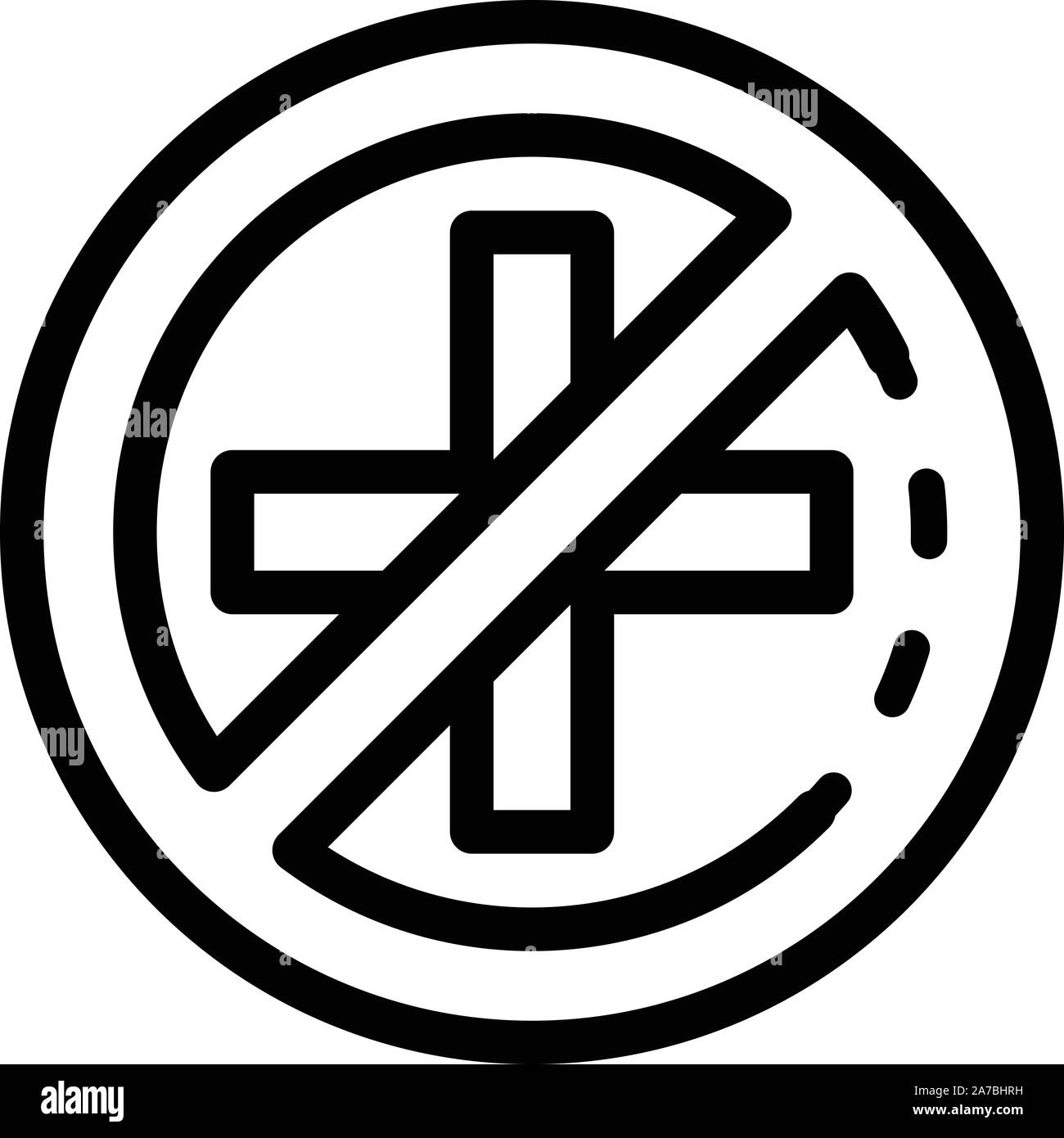 No medical help icon, outline style Stock Vector Image & Art - Alamy