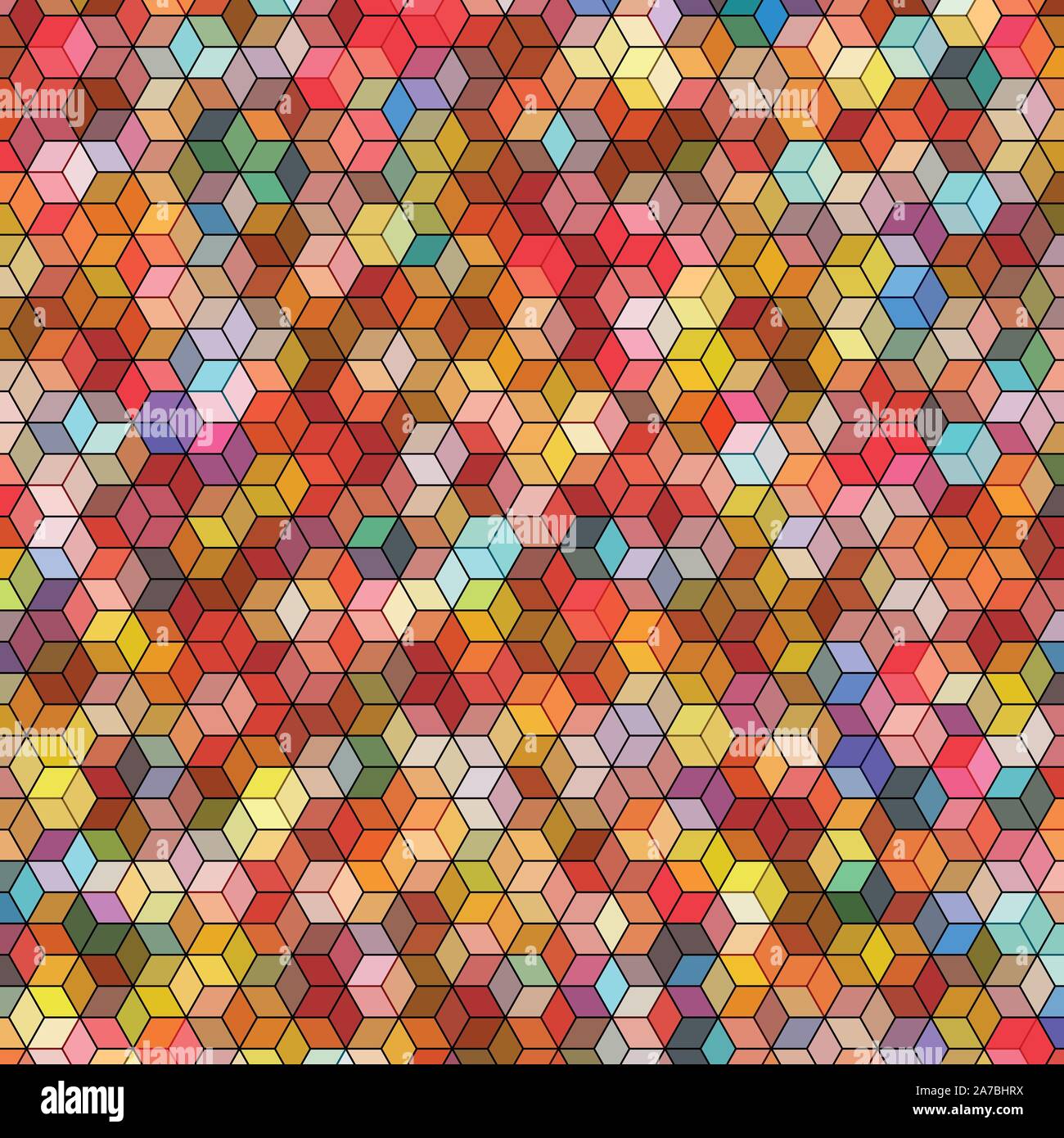 Abstract background with colorful hex polygons Stock Vector Image & Art ...