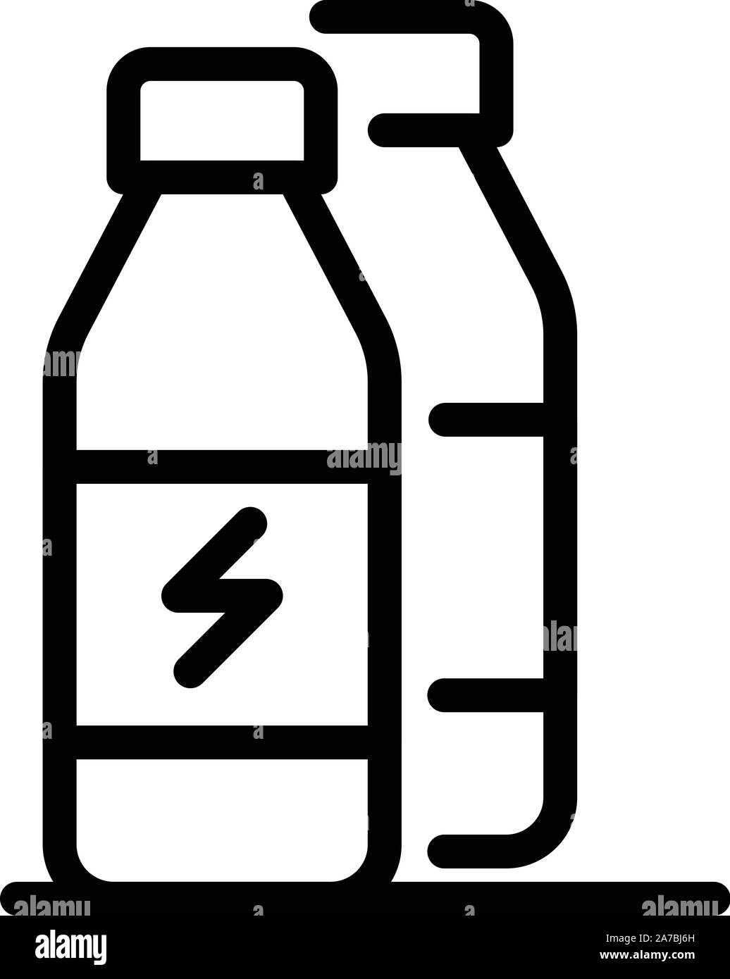 Protein powder shake pill Stock Vector Images - Alamy