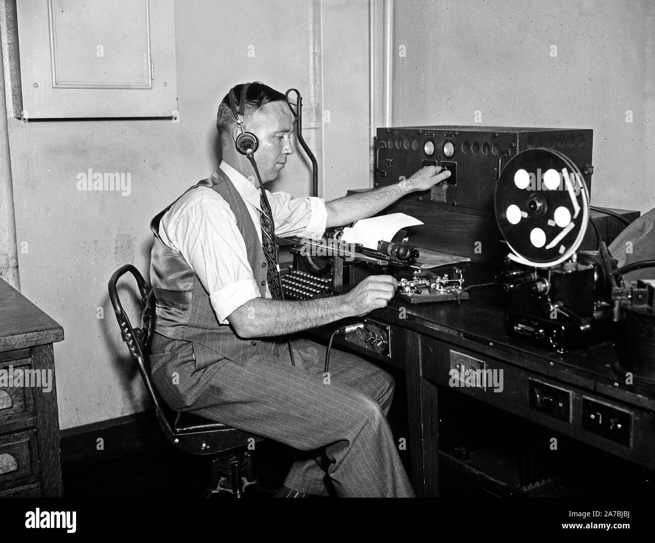 Man Listening To Radio
