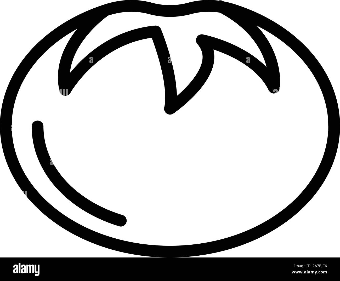 Tasty tomato icon, outline style Stock Vector Image & Art - Alamy
