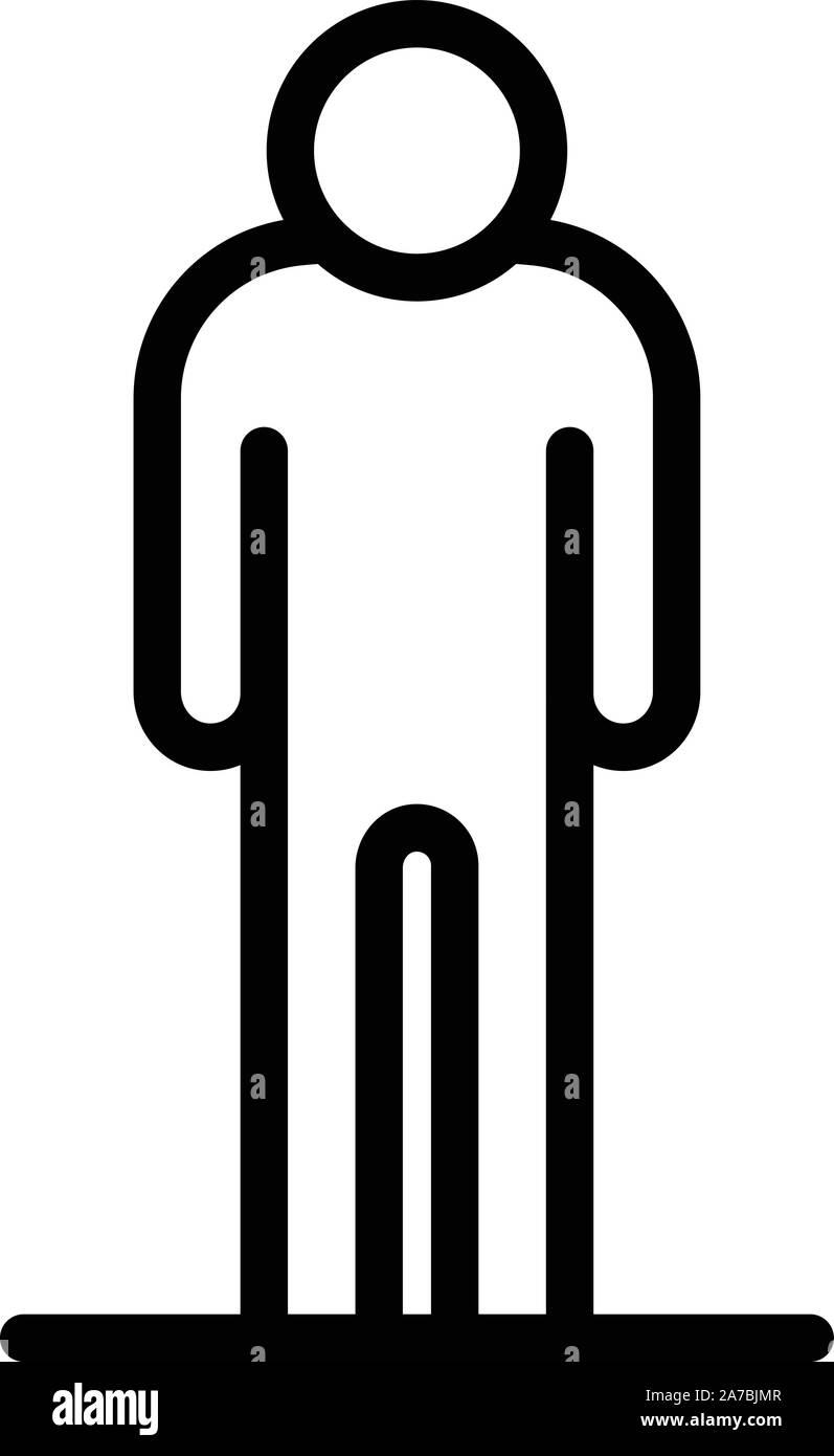 Suffer sad man icon, outline style Stock Vector Image & Art - Alamy