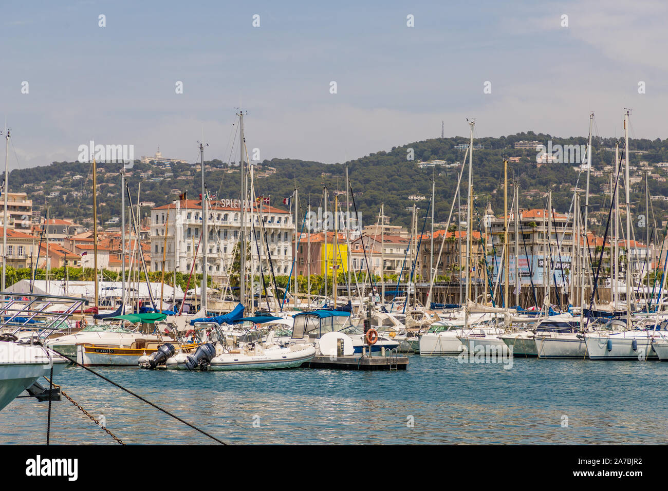 A typical view in Cannes in France Stock Photo - Alamy