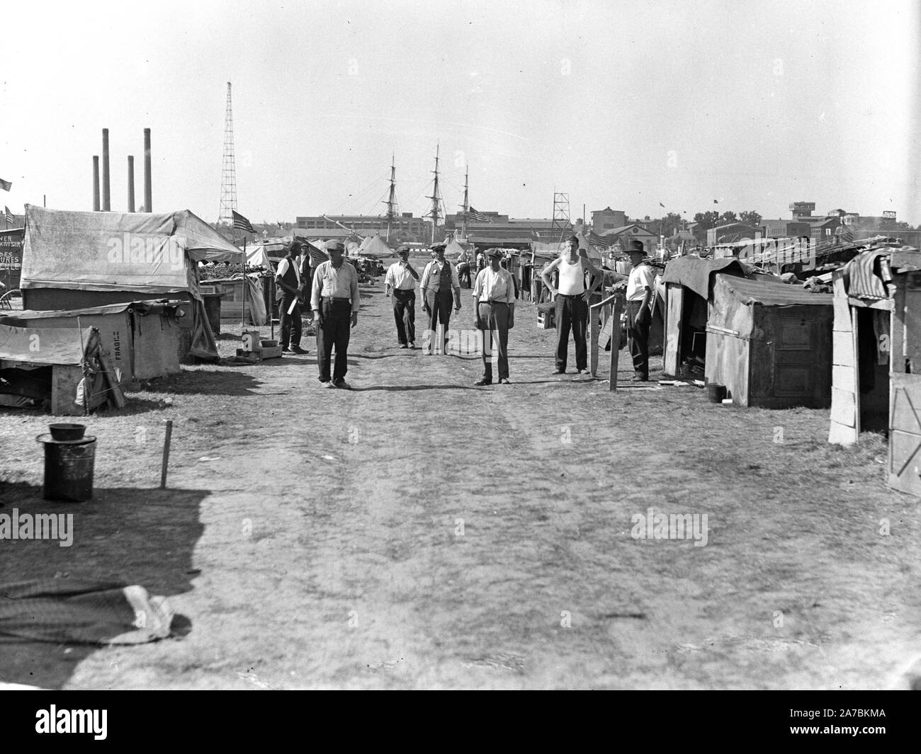 Bonus Army camp, Anacostia, Washington, D.C.? ca. 1932 Stock Photo - Alamy