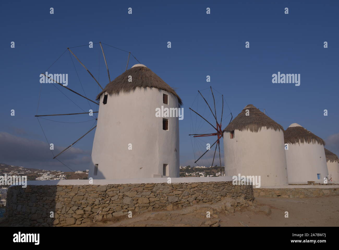 Windmills of kato myli hi-res stock photography and images - Alamy