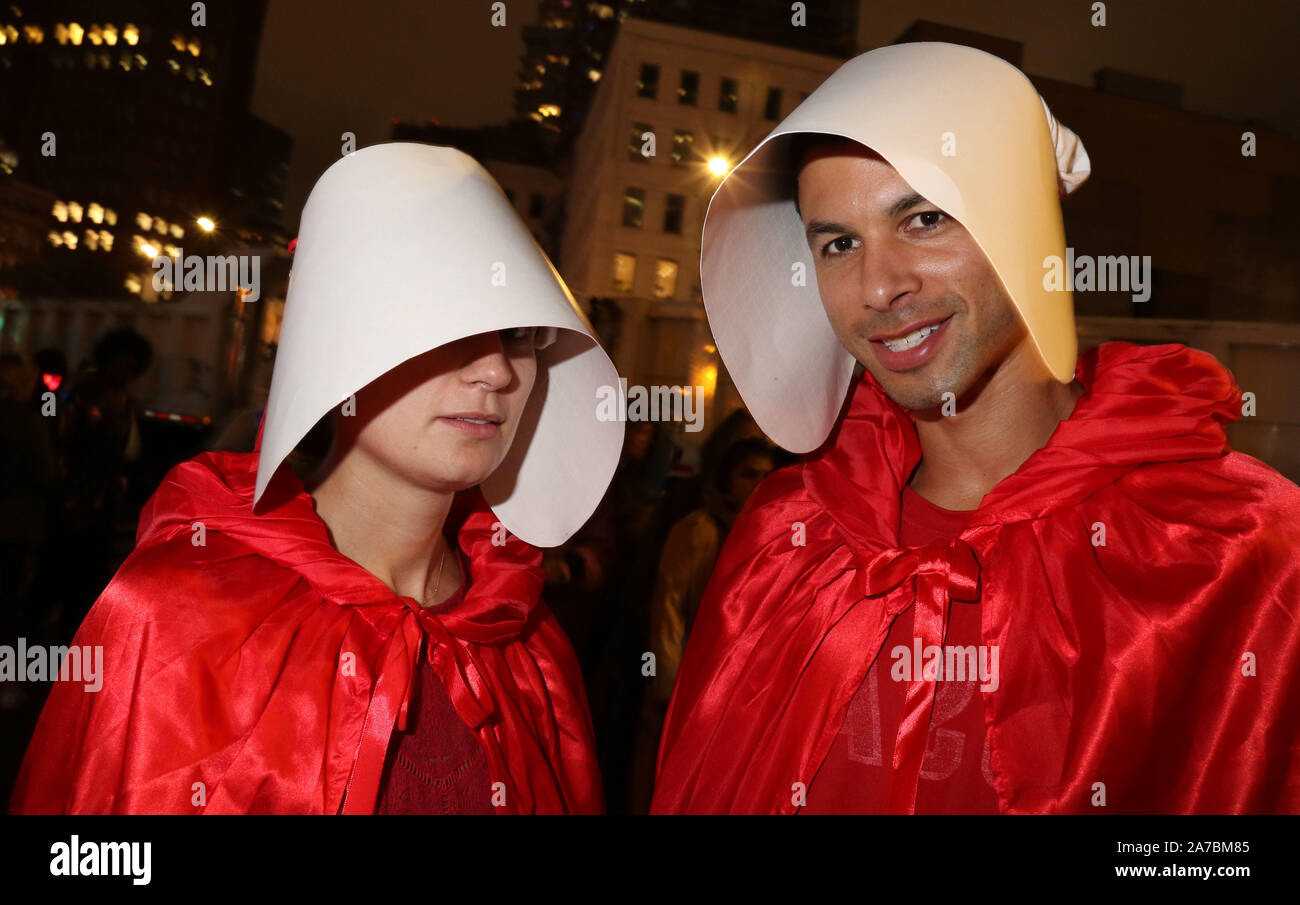 New York, New York, USA. 31st Oct, 2019. Parade goers attend the 46th ...