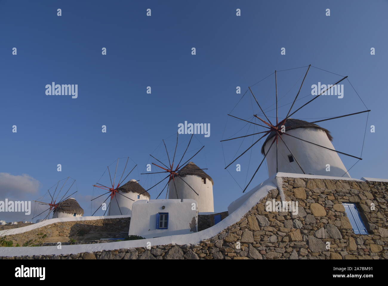 Windmills of kato myli hi-res stock photography and images - Alamy