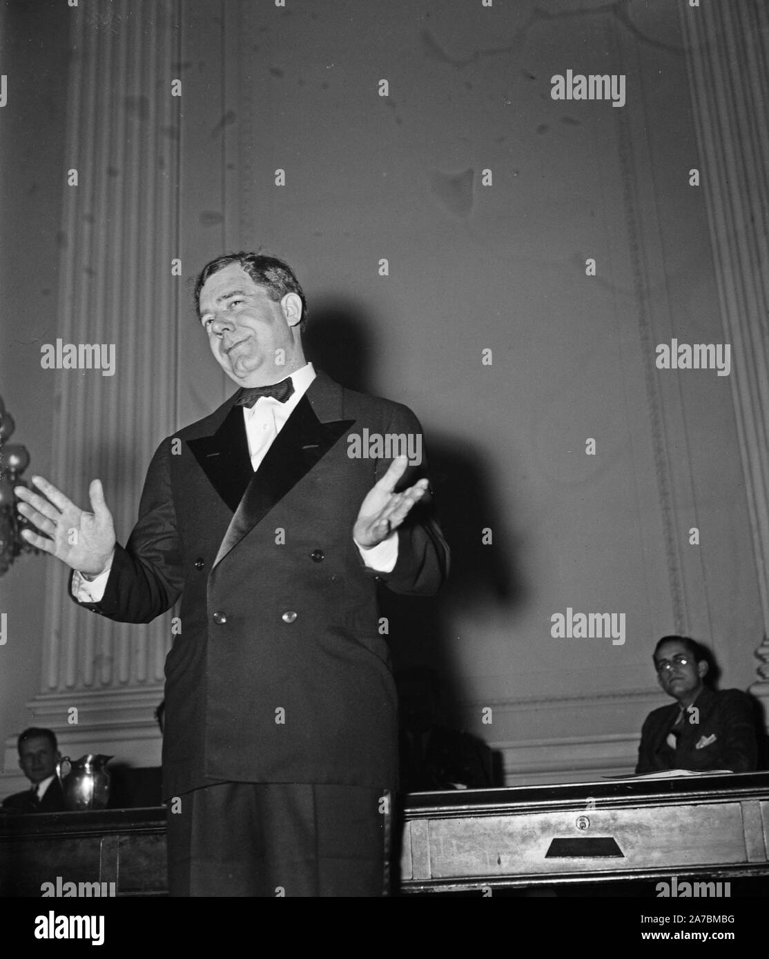 Senator Huey P. Long speaking in early 1935 Stock Photo - Alamy