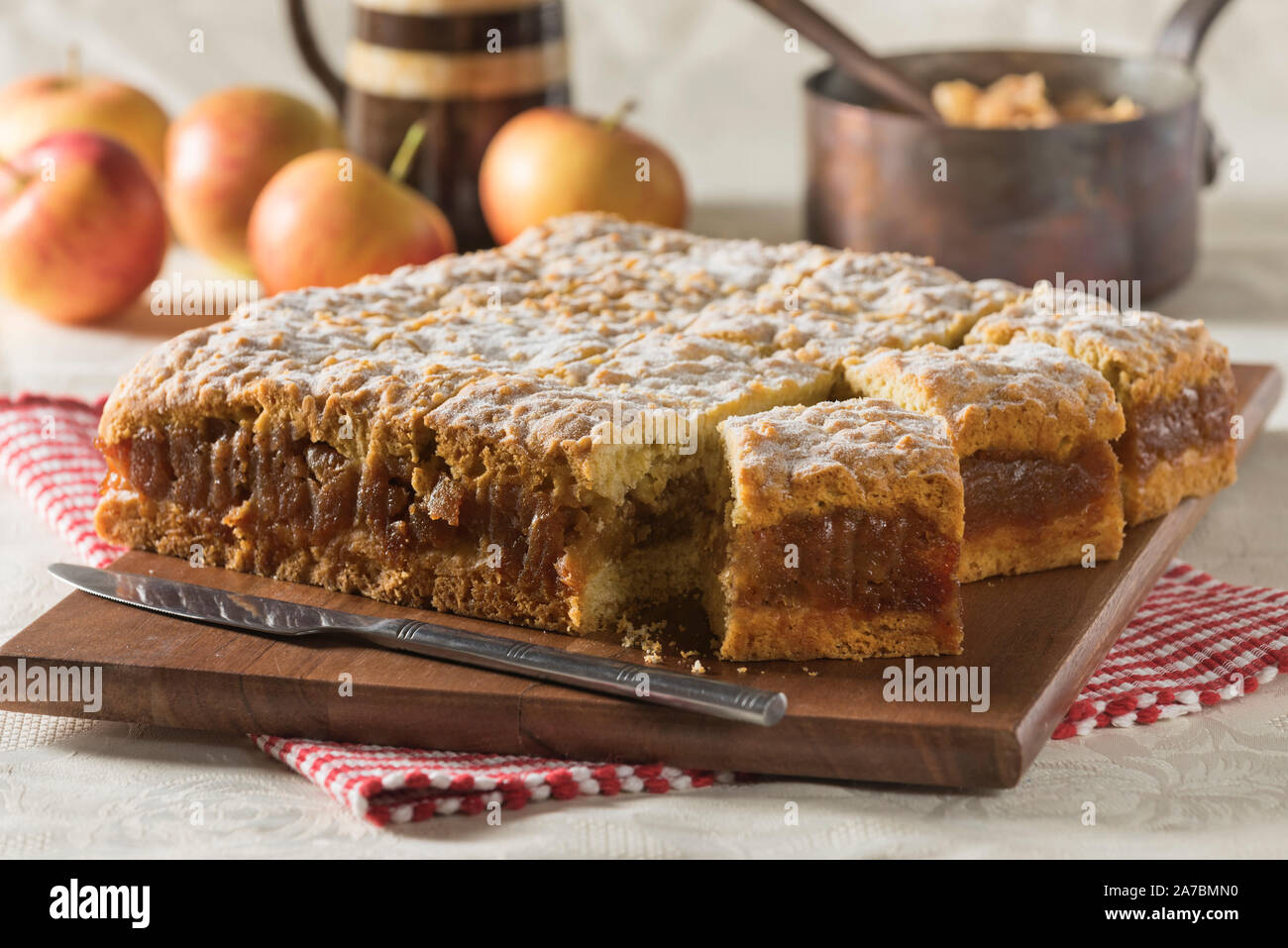 Szarlotka. Polish apple cake. Food Poland Stock Photo - Alamy