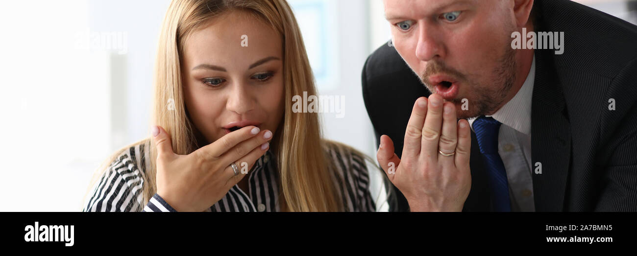 Portrait surprised man covering hi-res stock photography and images - Alamy