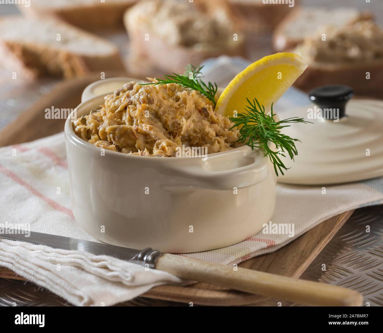 Kipper pâté. Smoked fish starter Stock Photo - Alamy