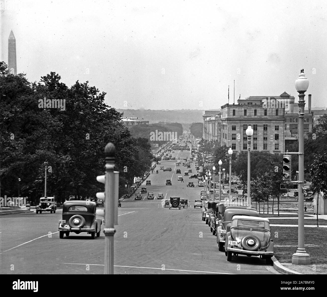 Washington D.C. street scene ca. 1935 Stock Photo - Alamy