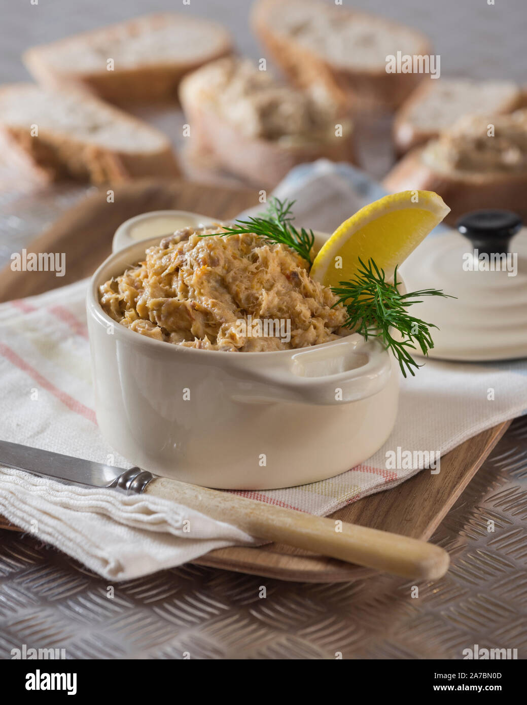 Kipper pâté. Smoked fish starter Stock Photo - Alamy