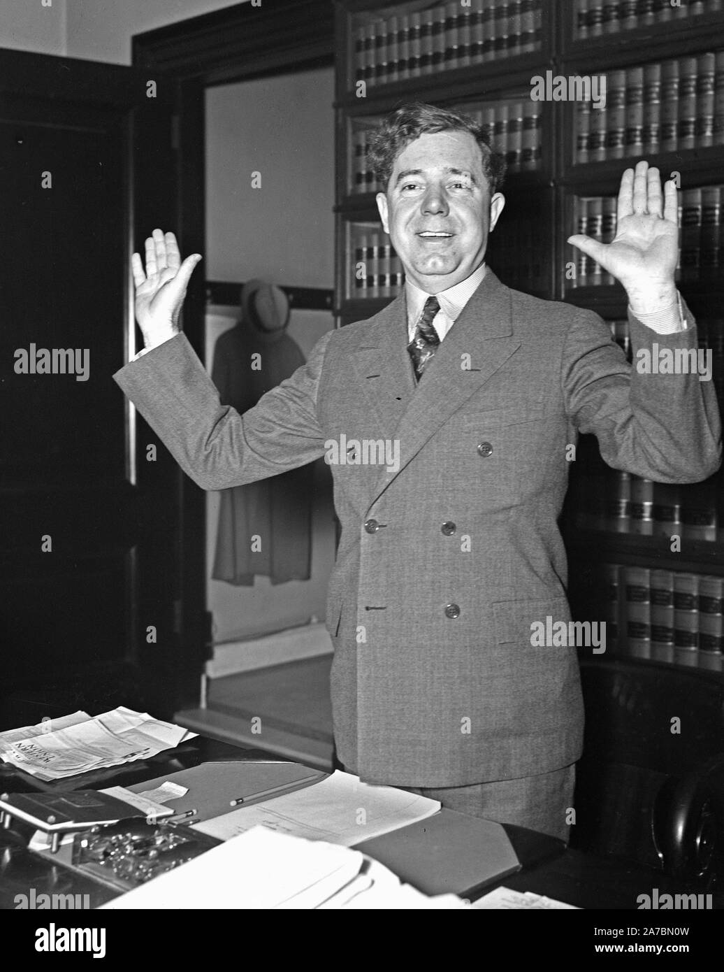 Senator Huey P. Long from Louisiana in January 1935 (eight months ...