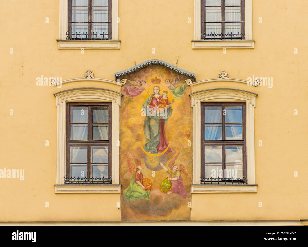 Typical polish house in town hi-res stock photography and images - Alamy