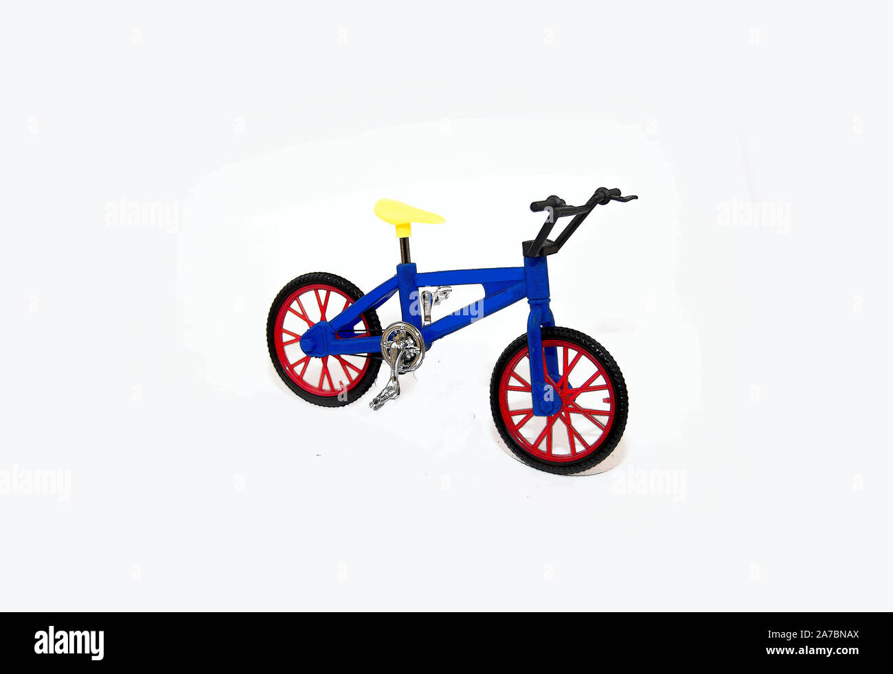 Colorful bicycle on a white background Stock Photo - Alamy