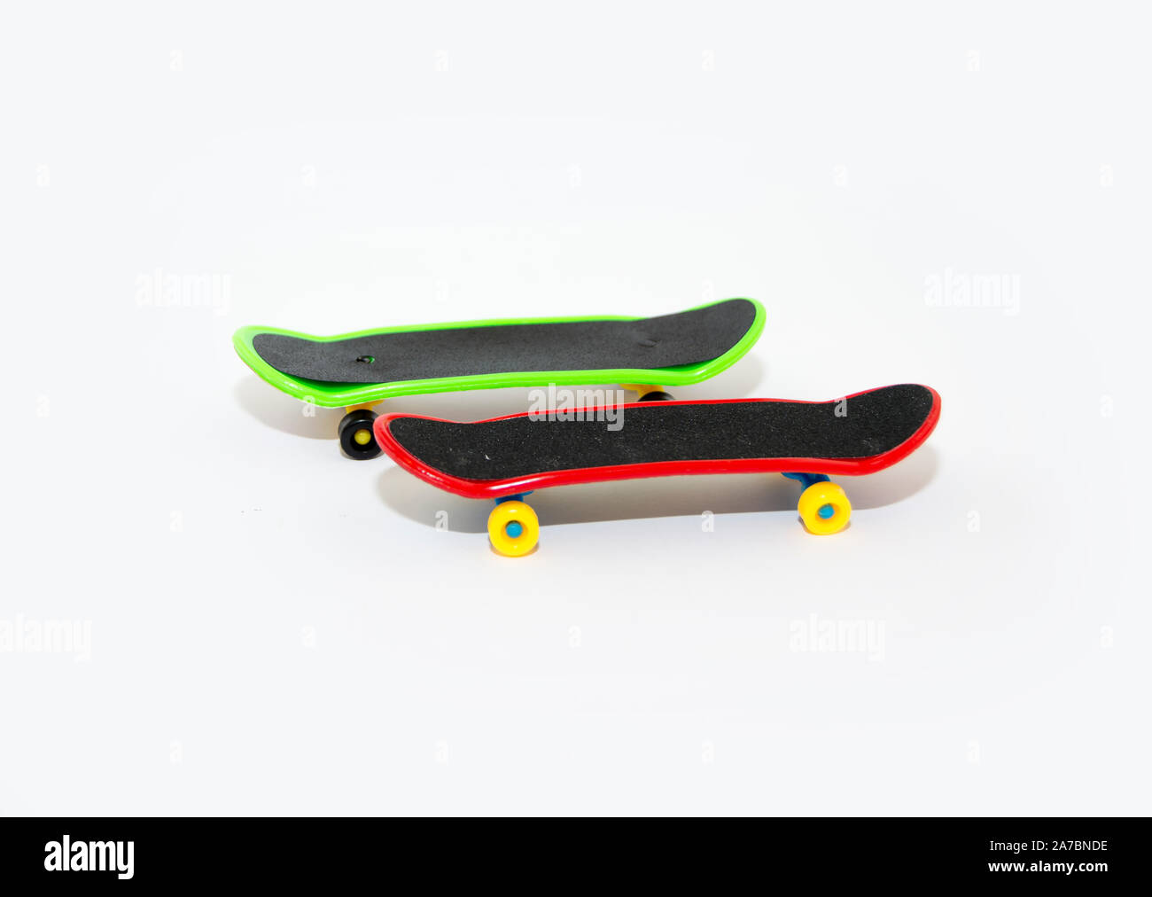 Two Skateboard boards on a white background Stock Photo - Alamy
