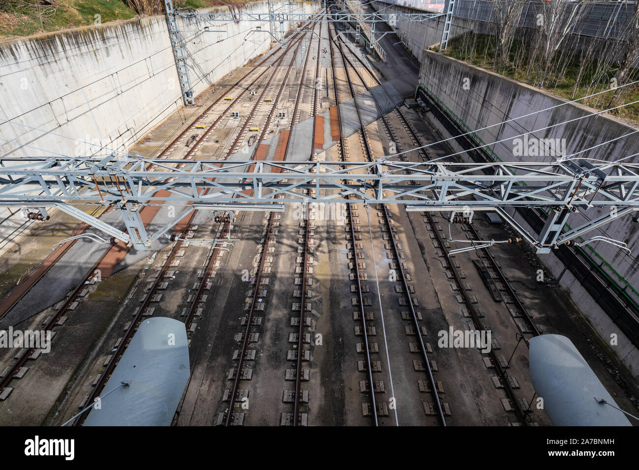 Many tracks hi-res stock photography and images - Alamy