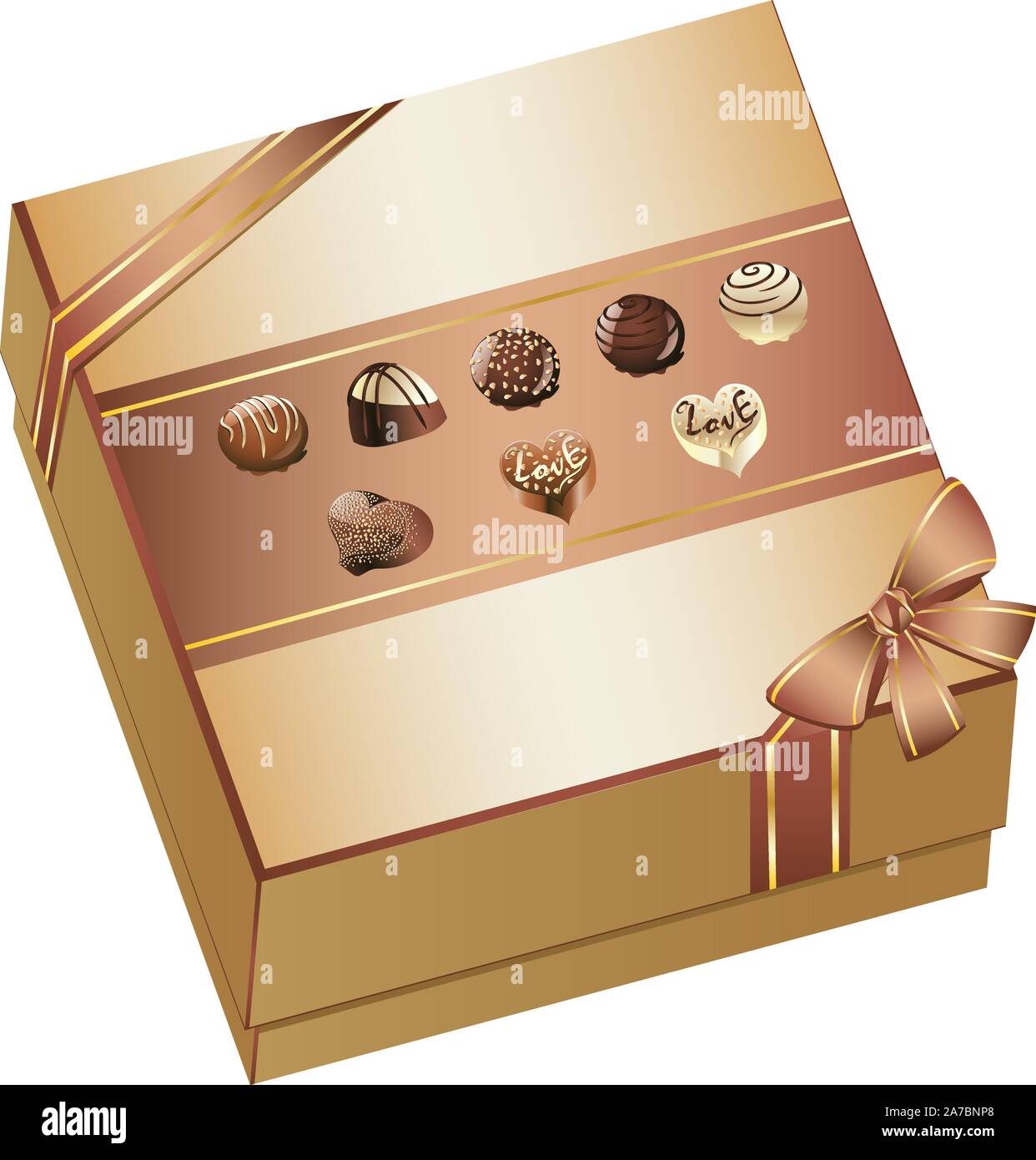 Assorted dark chocolate background Stock Vector Images - Alamy