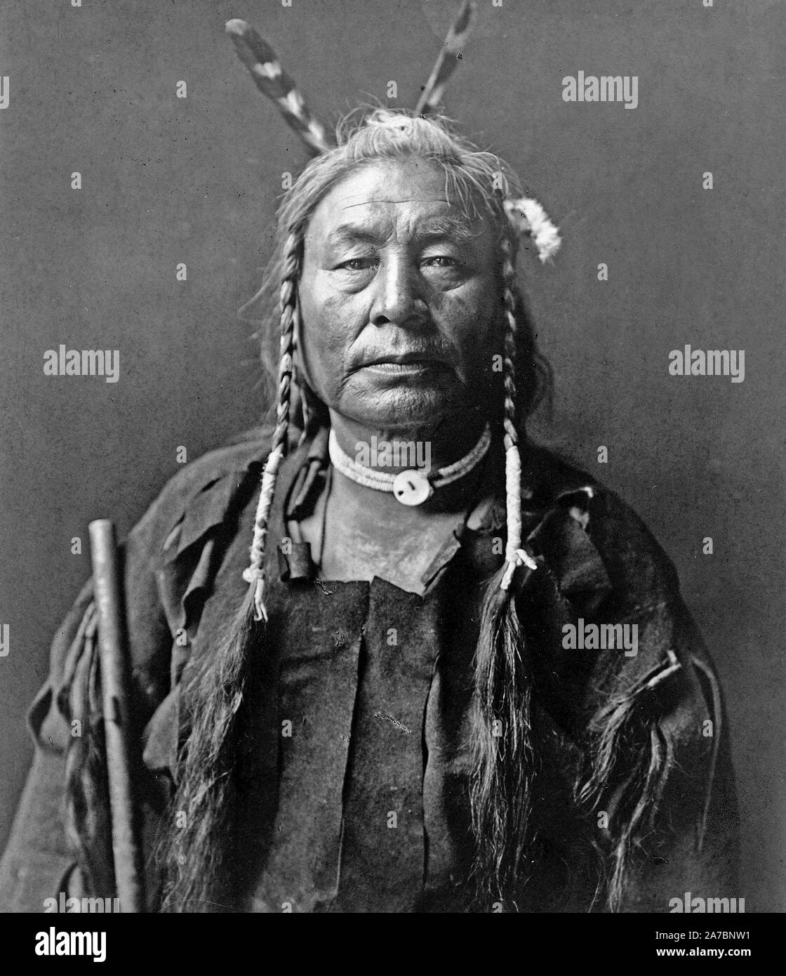 Edward S. Curtis Native American Indians - Eagle Child, Atsina man ca ...