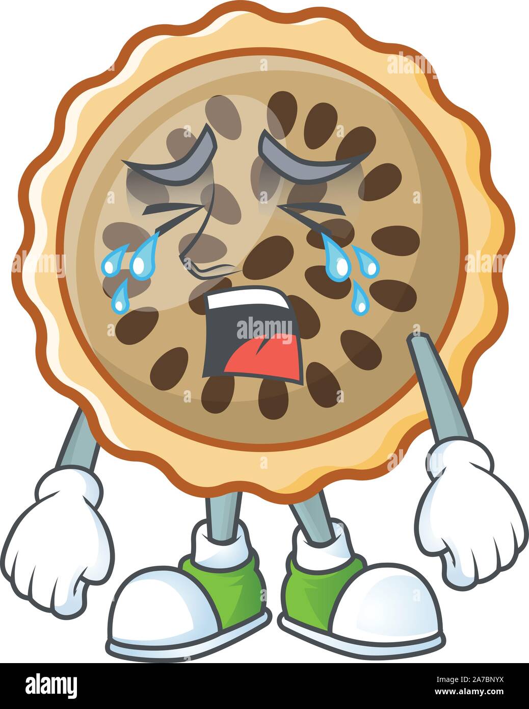 design pecan pie crying with seeds topping Stock Vector Image & Art - Alamy