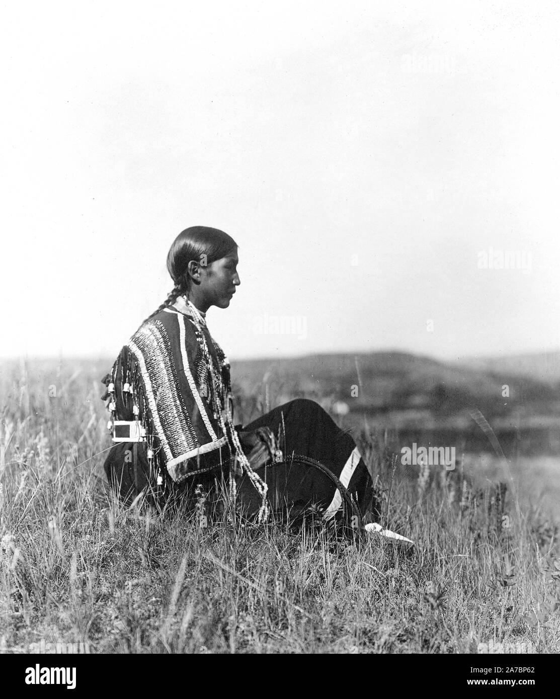 Edward S. Curtis Native American Indians - Young Piegan Indian woman ...