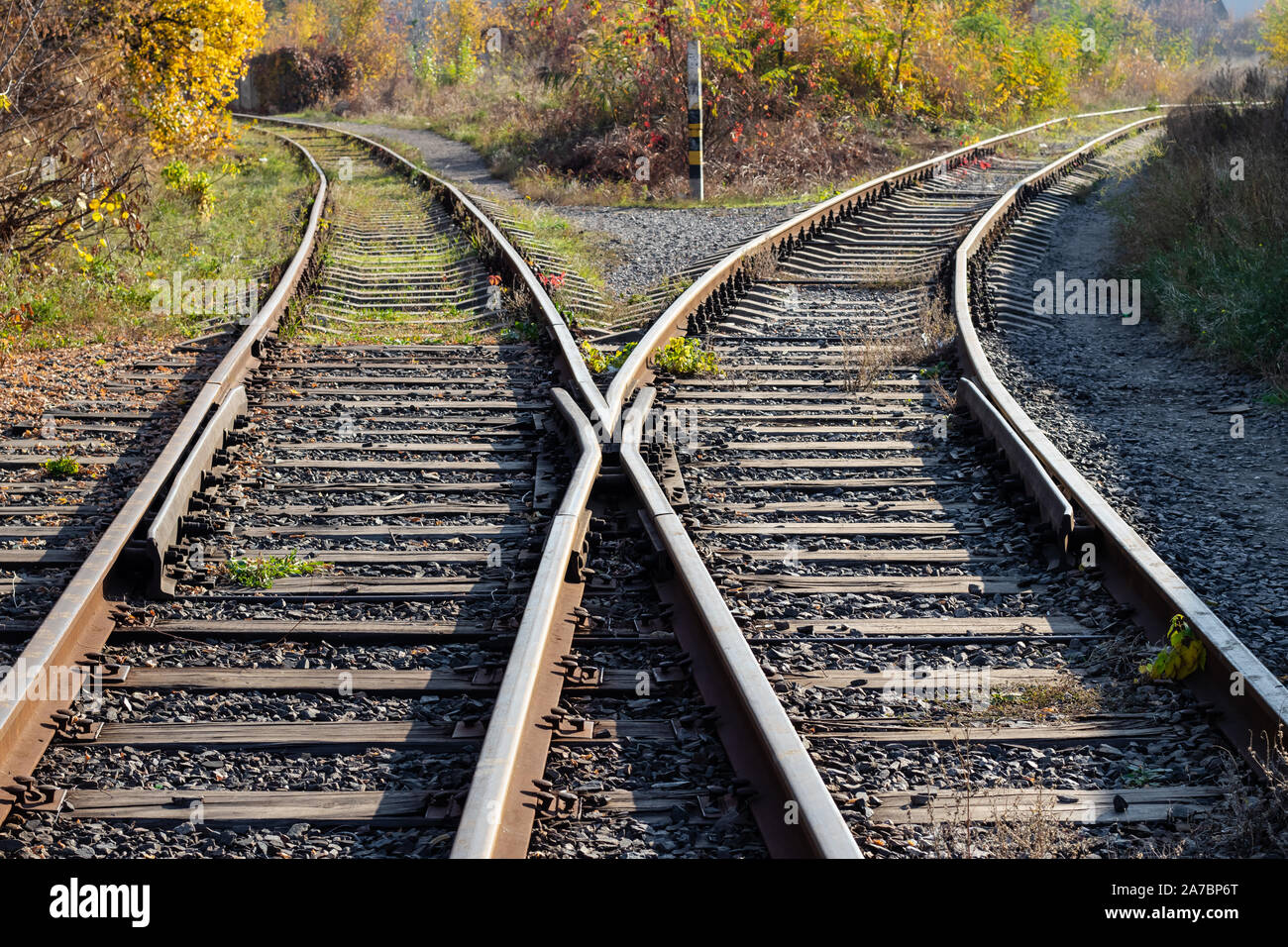 Railroad railway perspective hi-res stock photography and images - Alamy
