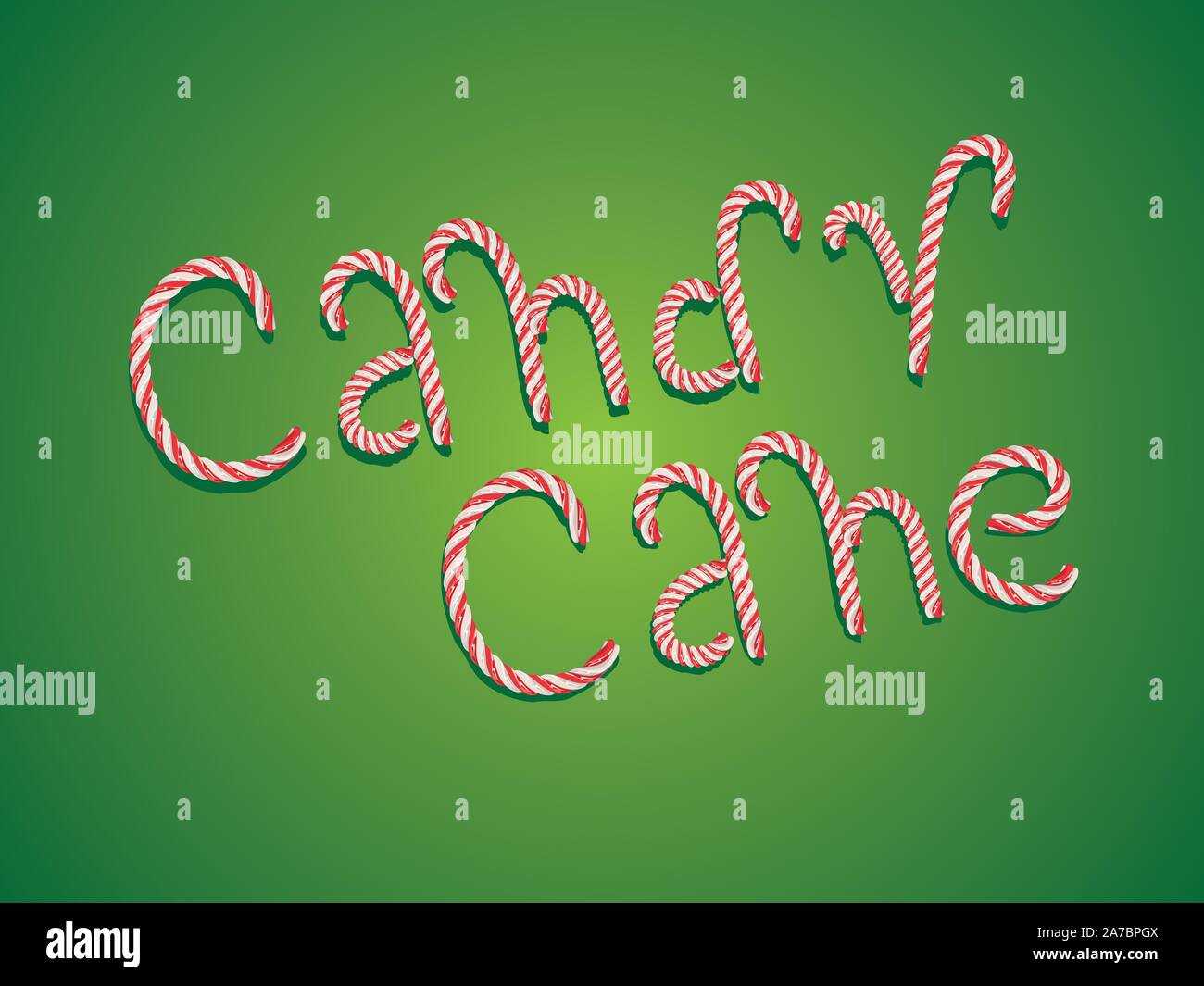 Tasty words Candy Cane made of sweets Stock Vector Image & Art - Alamy