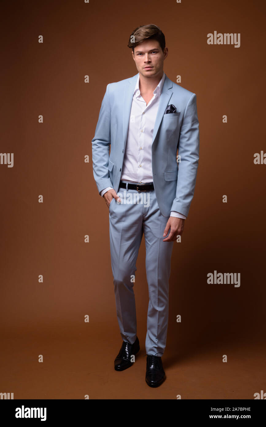 Man full body suit studio shot hi-res stock photography and images - Alamy